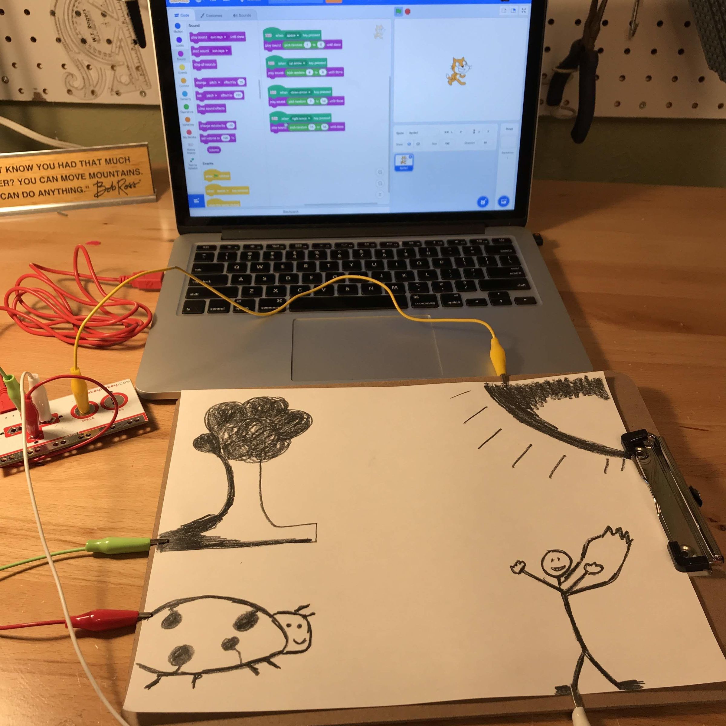 Makey Makey Poetry- Sketch It Play It! : 5 Steps - Instructables