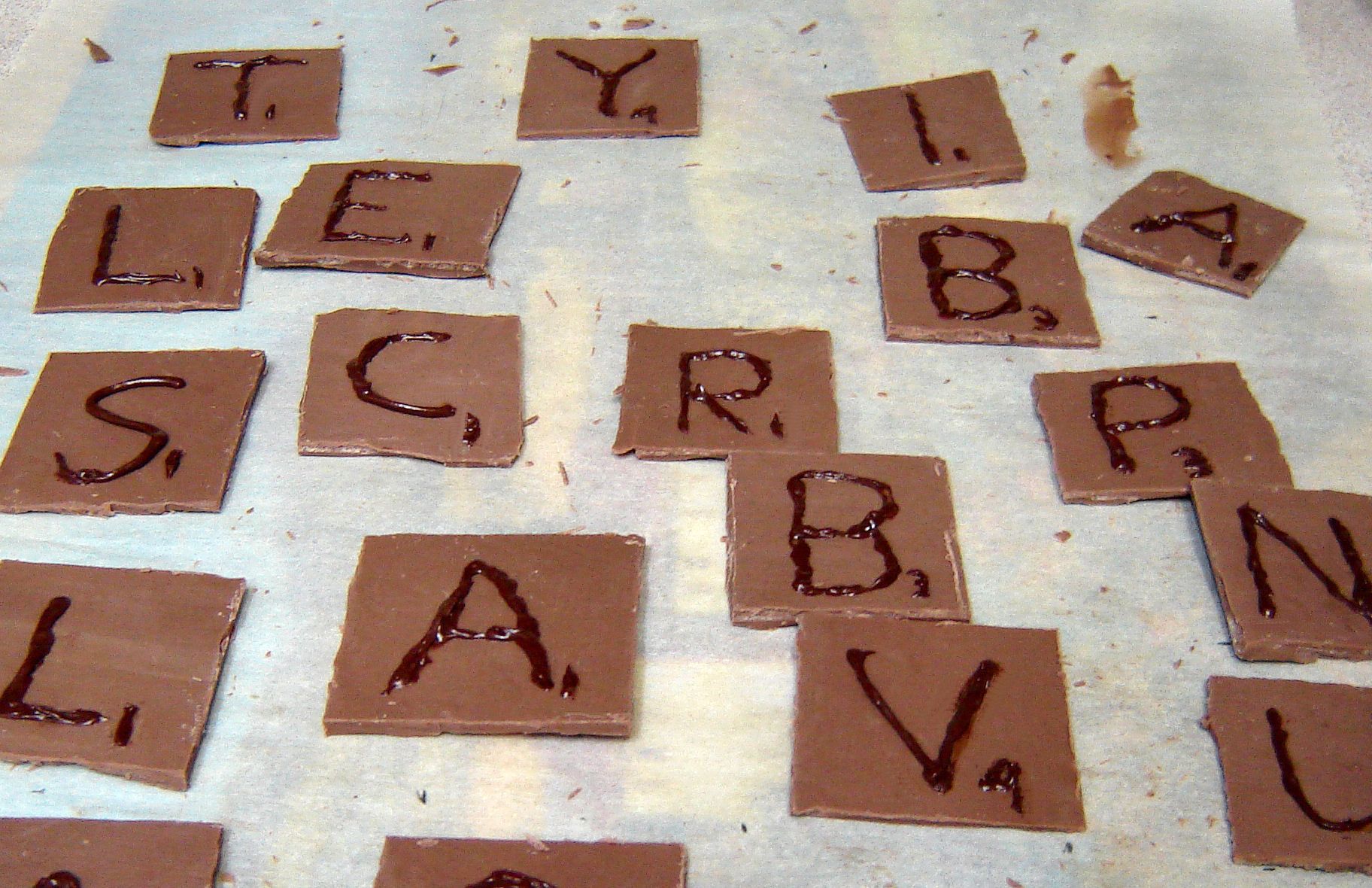 How to Make Chocolate Scrabble Tiles : 5 Steps (with Pictures ...