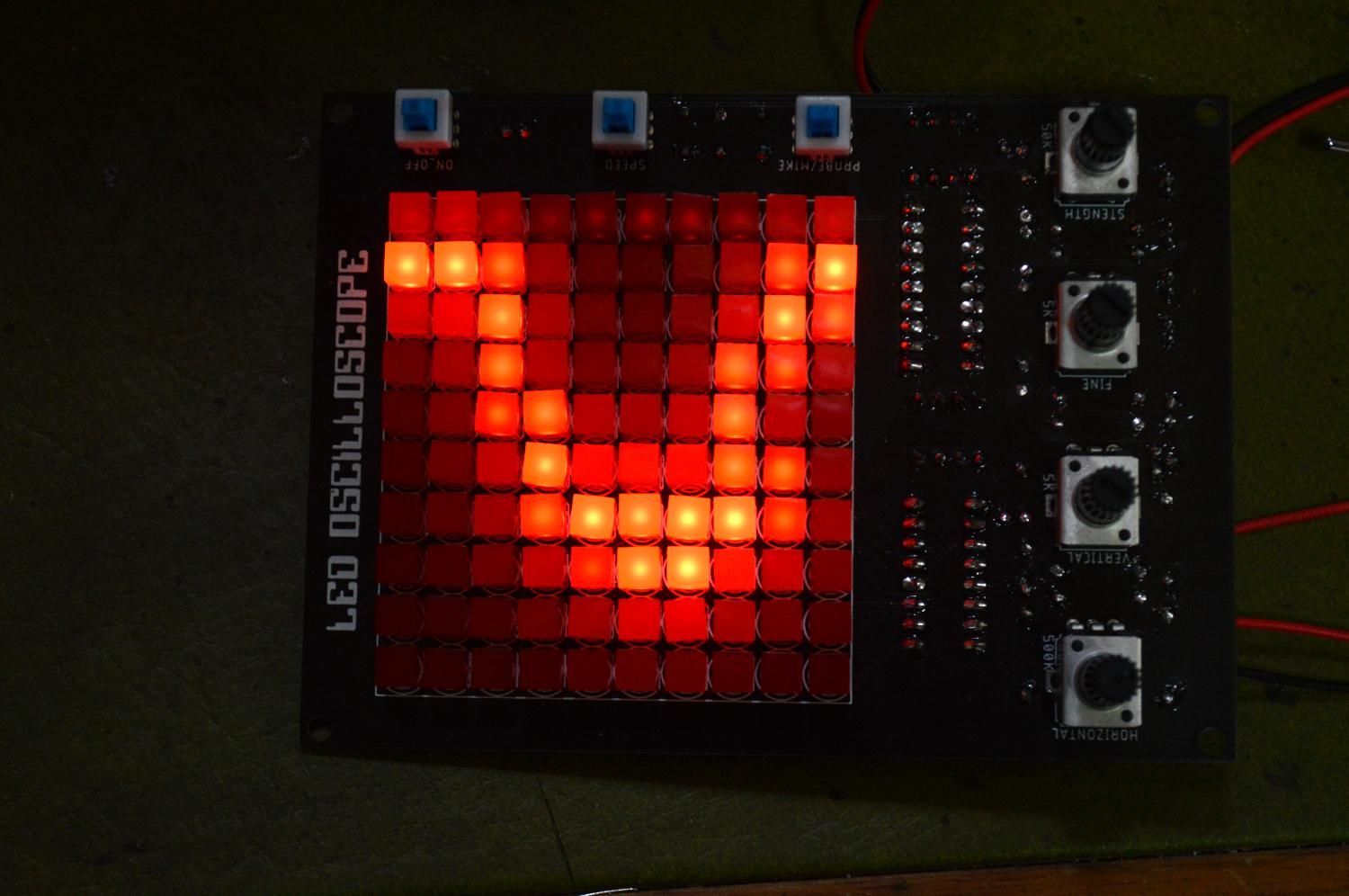 100 LED Oscilloscope : 12 Steps (with Pictures) - Instructables