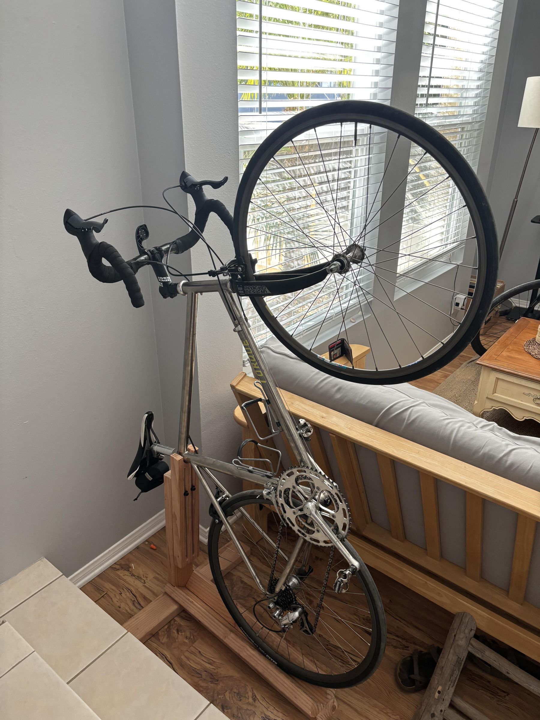 Adjustable Free-standing Indoor Bike Stand : 18 Steps (with Pictures ...
