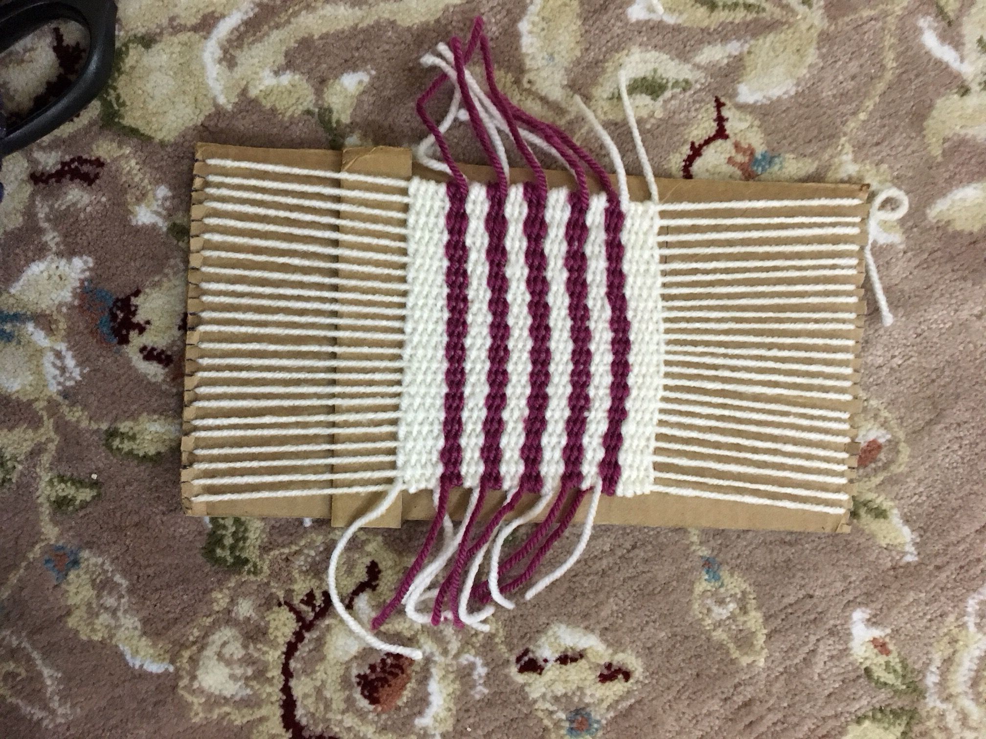 Woven Coasters Using Cardboard As a Loom : 8 Steps (with Pictures ...
