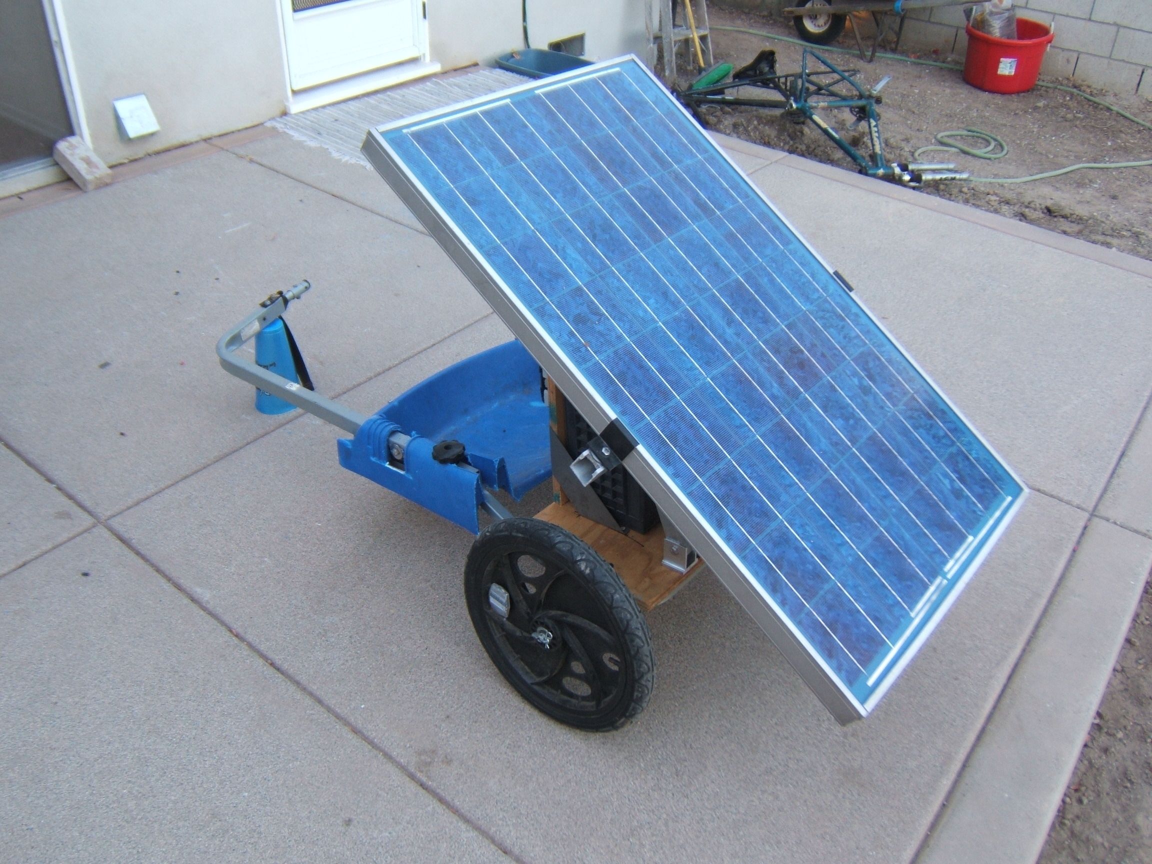 Portable Solar Generator on a Bike Trailer for Burning Man : 4 Steps ...