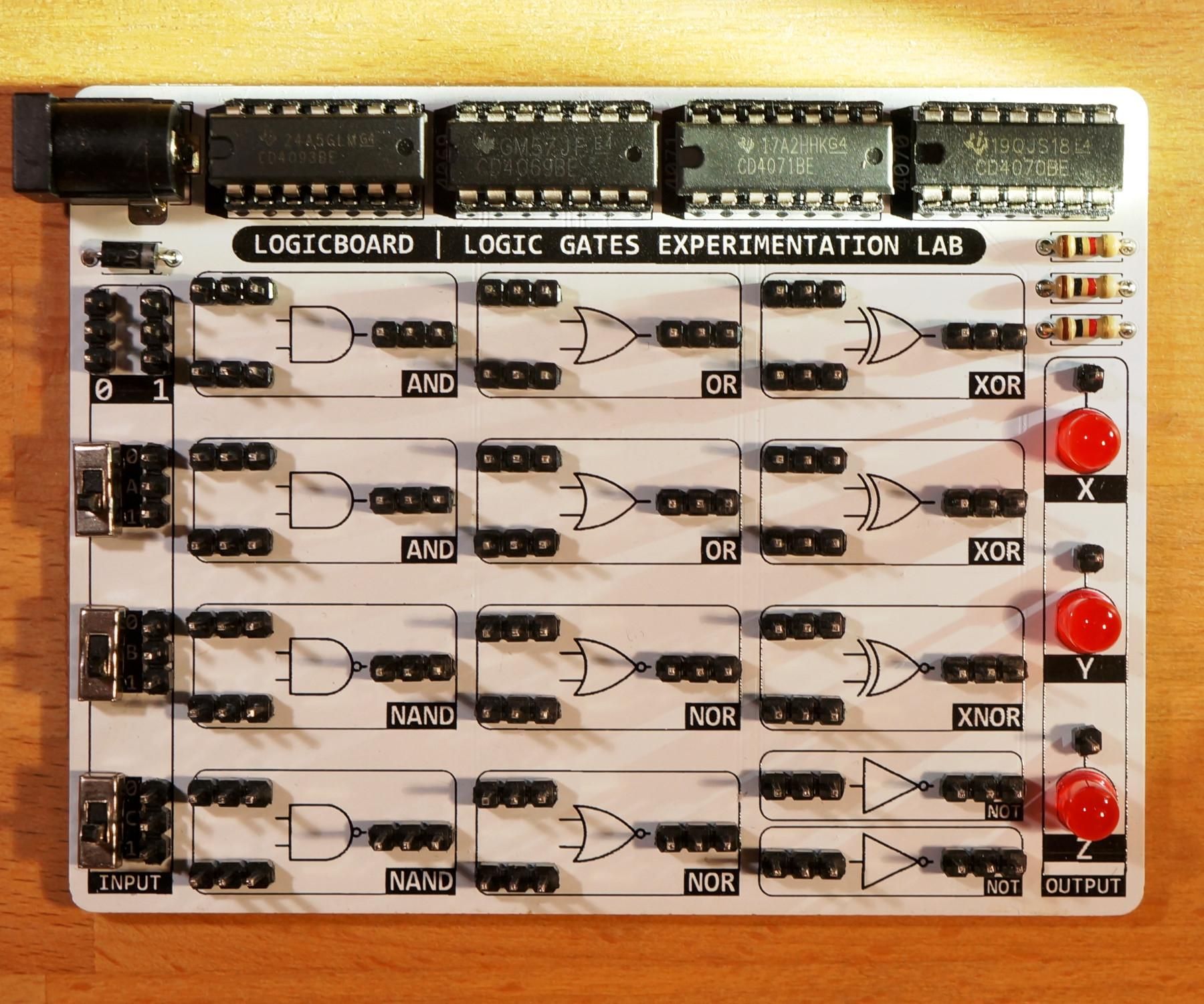 Making a Full Adder With LogicBoard From MH-EDU-Electronics : 7 Steps - Instructables