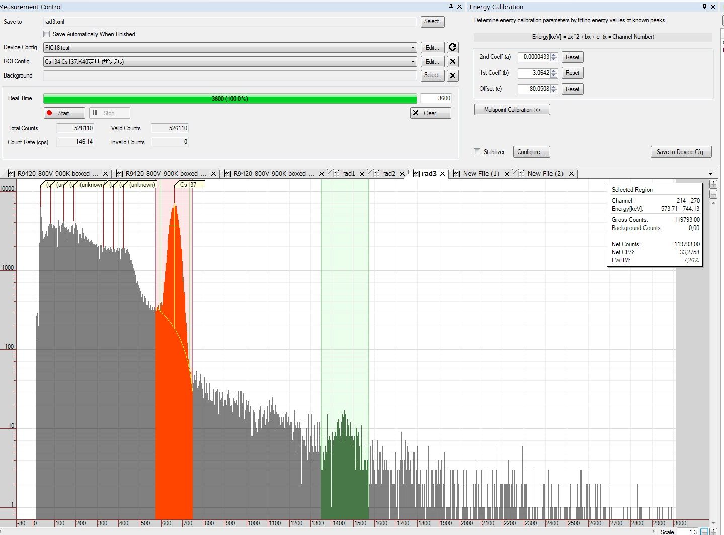 Multi Channel Analyzer MCA With Gamma Spectroscopy NaI(Tl) Detector : 5 ...