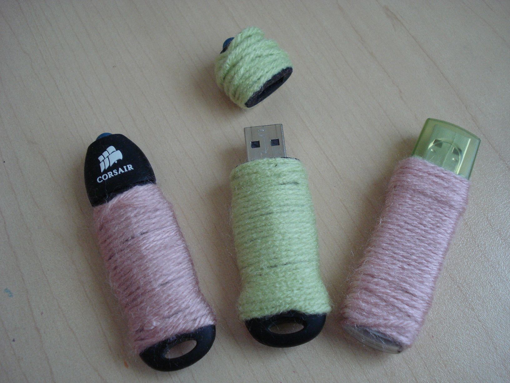 Yarn Wrapped USB Flash Drives (in Less Than 10 Minutes) : 5 Steps ...