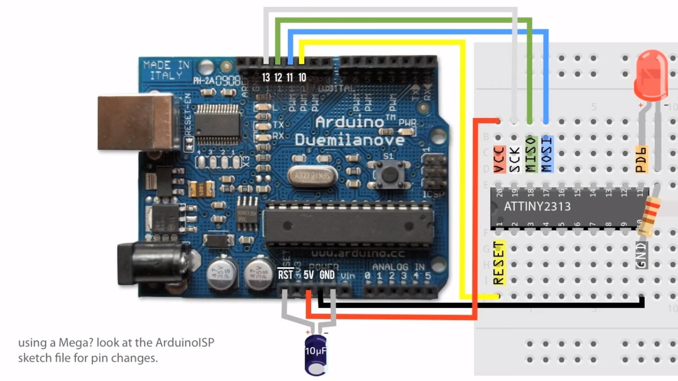 How to Upload C Code to ِAVR Using Arduino Uno As Programmer : 6 Steps ...