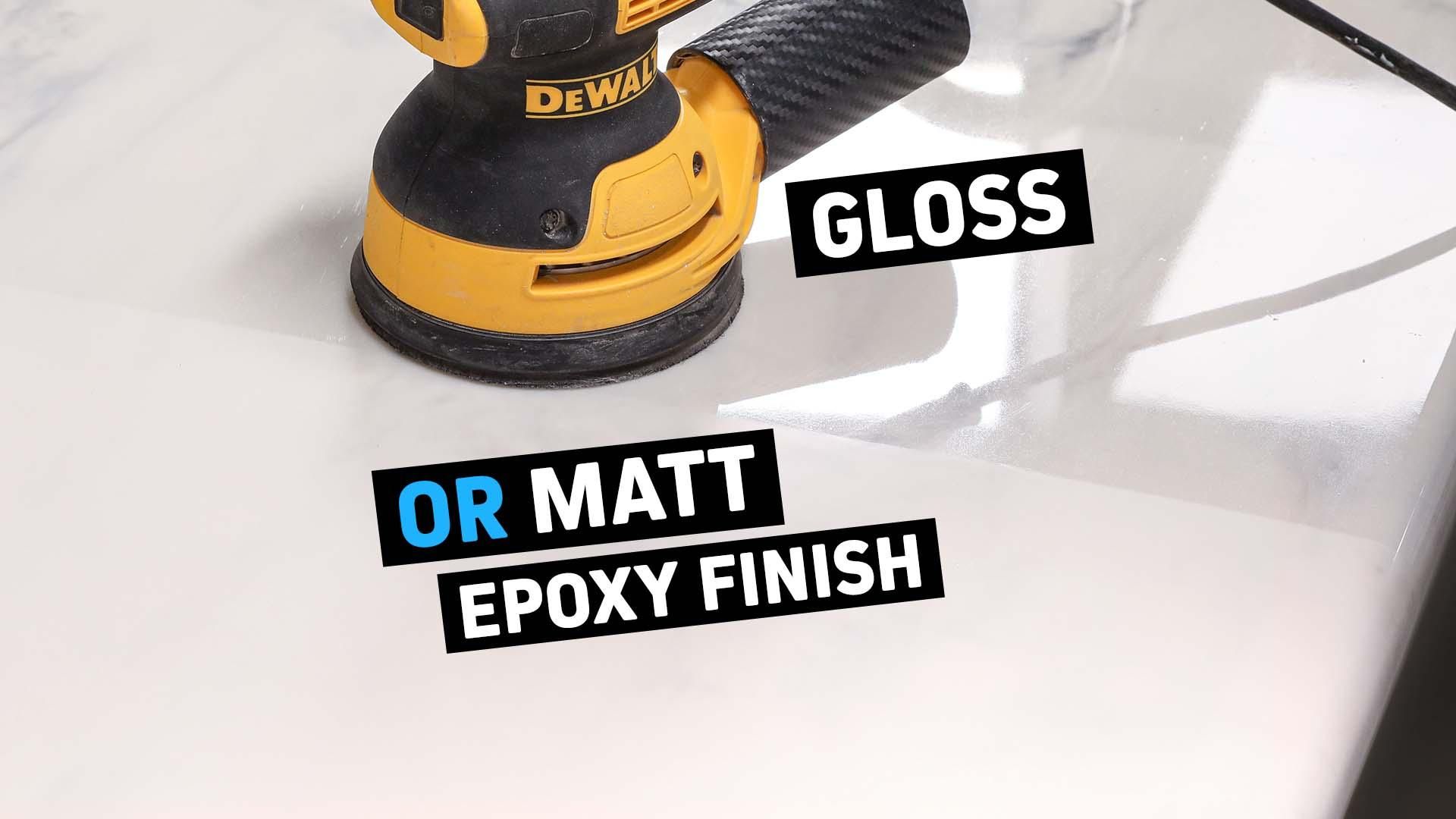 How to Get a Matt or Satin Finish on Epoxy Resin Countertops : 4 Steps ...