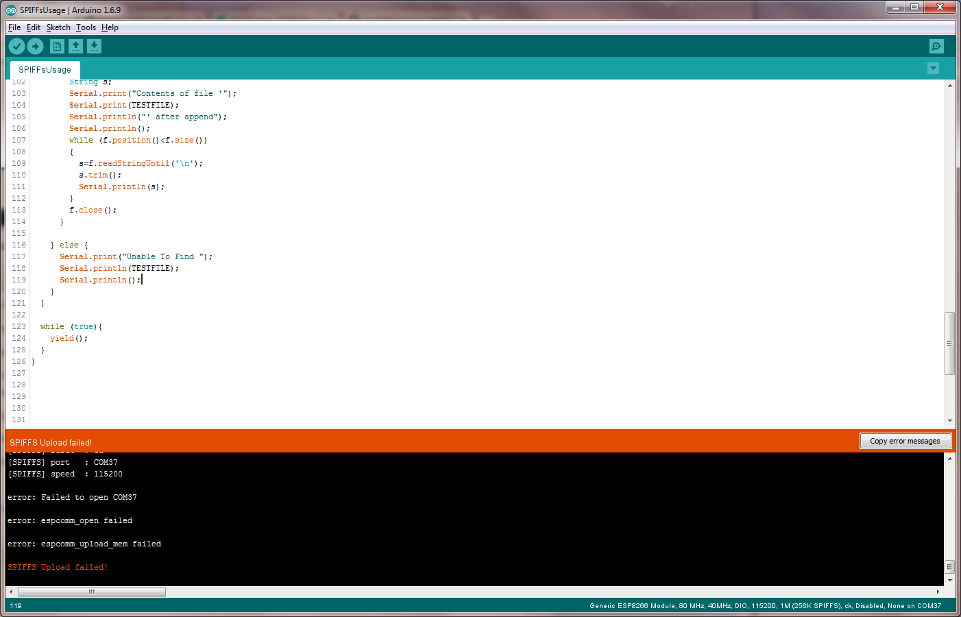 Using ESP8266 SPIFFS : 7 Steps - Instructables