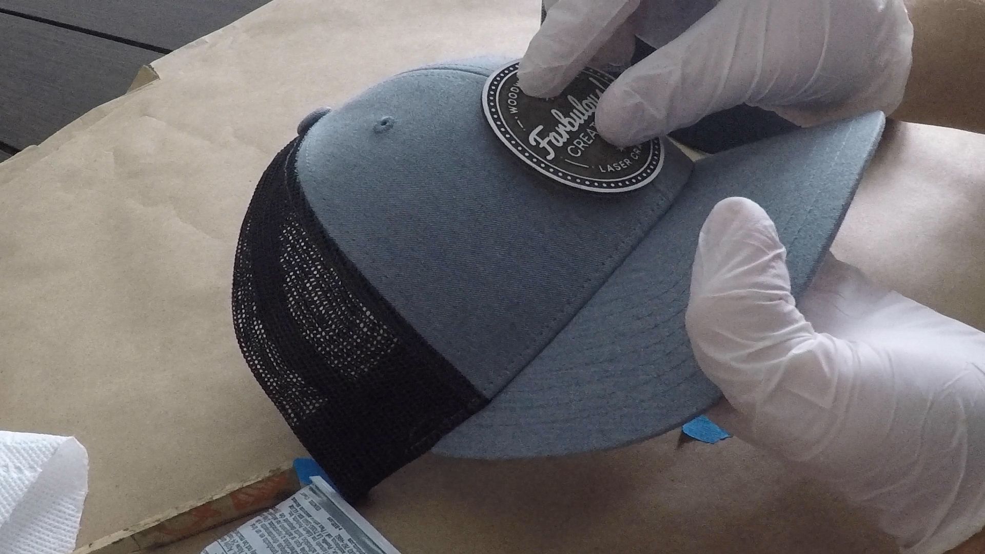 Making a Leather Patch for a Trucker Hat : 10 Steps (with Pictures ...