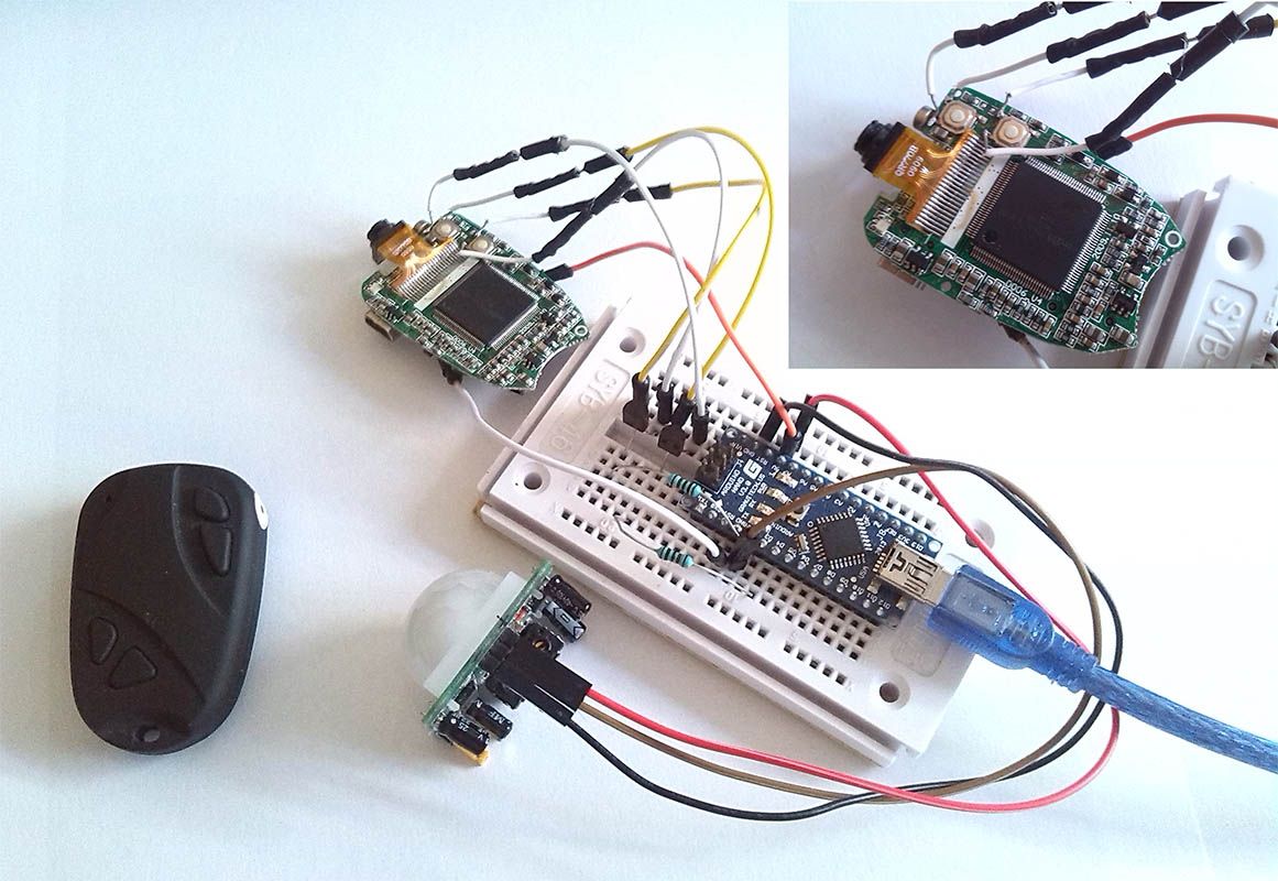 Arduino Keychain Camera Modify to Motion Detect Camera - Instructables