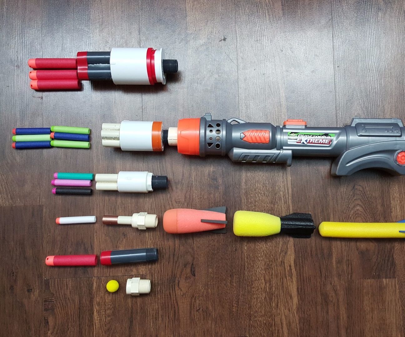 Ultimate 7-In-1 Modular Nerf Blaster From a Blastzooka : 30 Steps ...