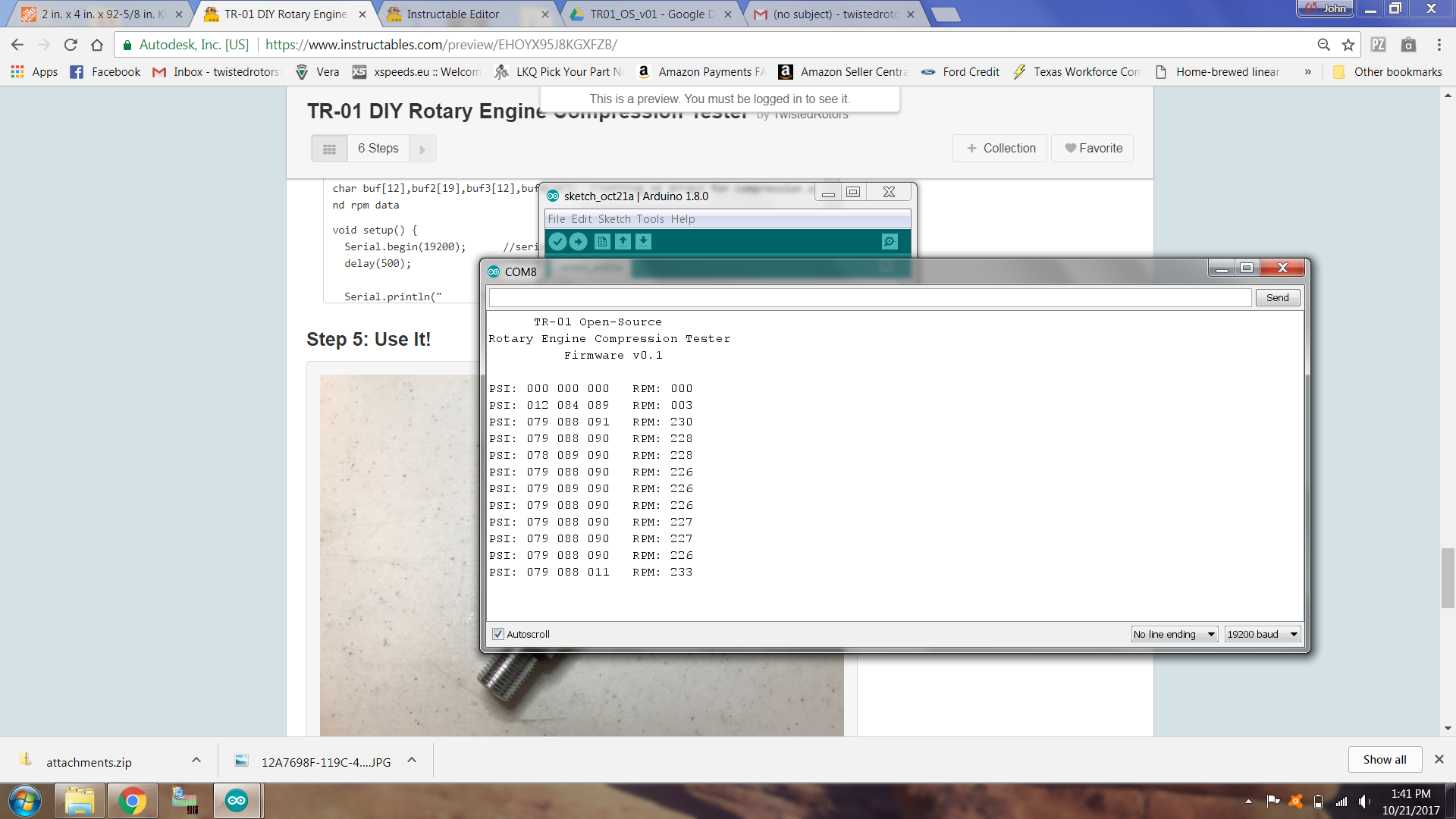 TR-01 DIY Rotary Engine Compression Tester : 6 Steps (with Pictures ...