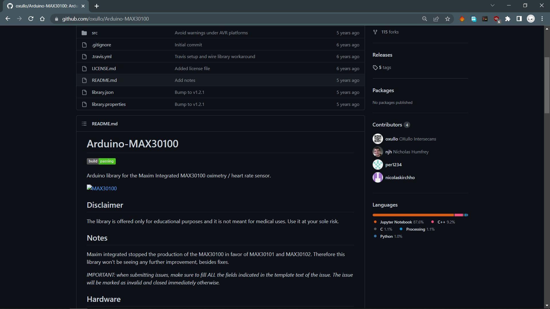 Oximeter With MAX30100 Heart Rate Sensor and ESP32 : 9 Steps ...
