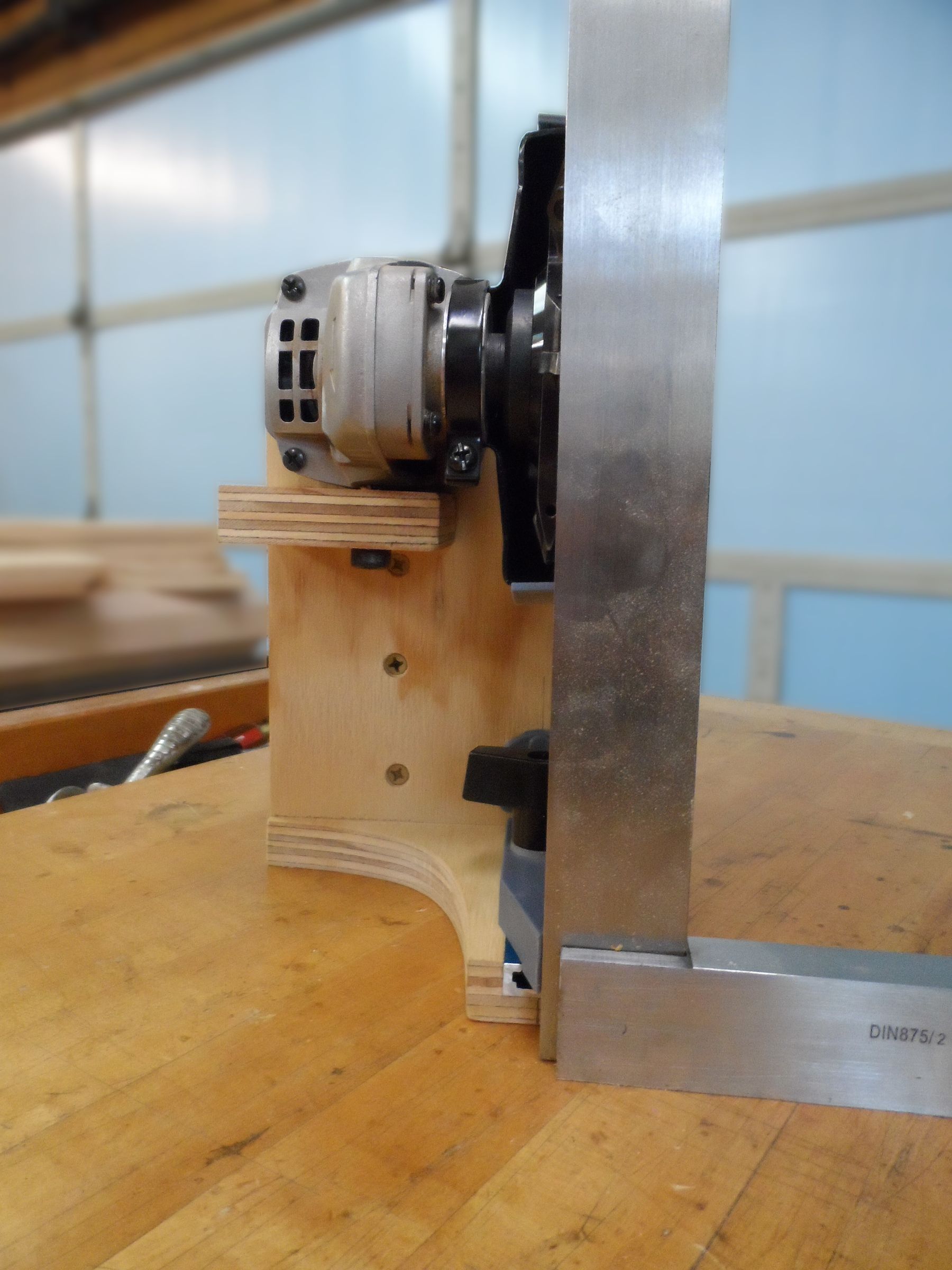 Wood Lathe Duplicator With Angle Grinder : 11 Steps (with Pictures ...