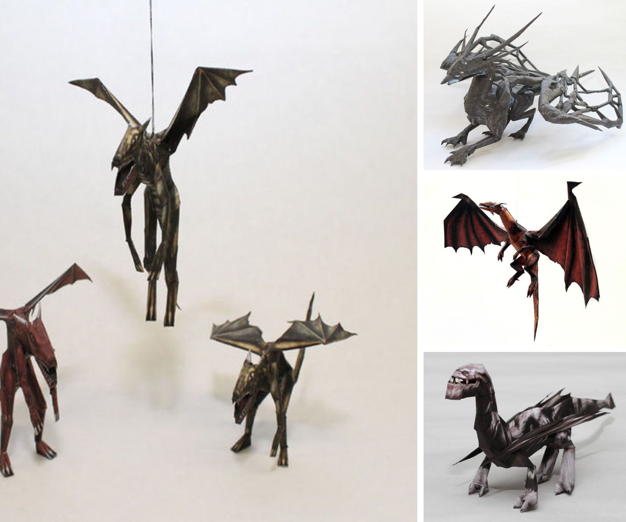 Origami Black Ancient Dragon