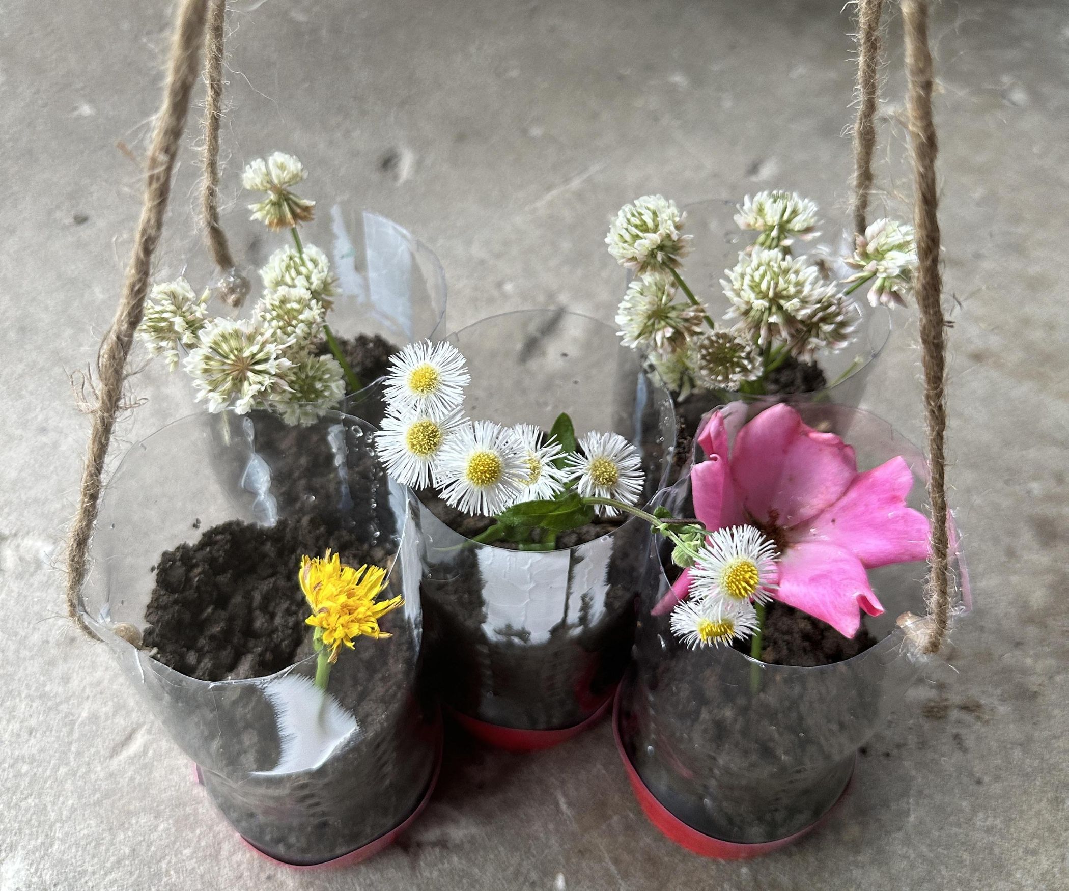 Flower Pots That Are Made From Recycled Cups and Bottles : 7 Steps ...