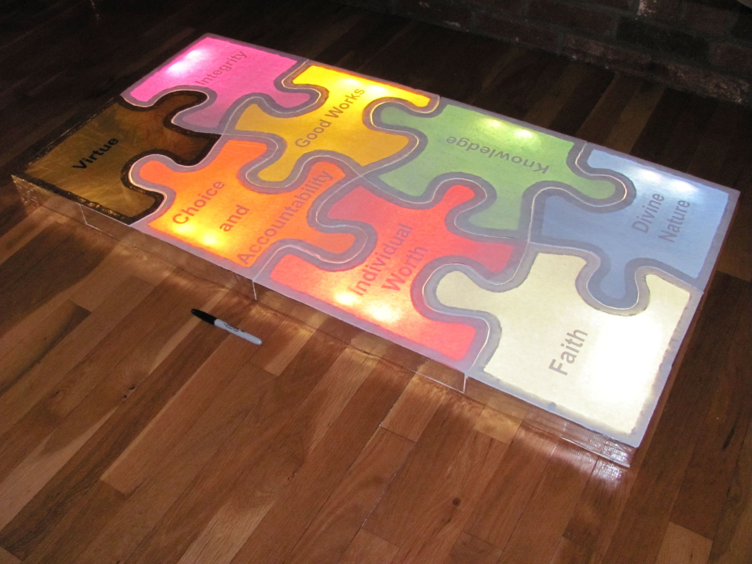 Glowing Giant Puzzle Pieces - Instructables