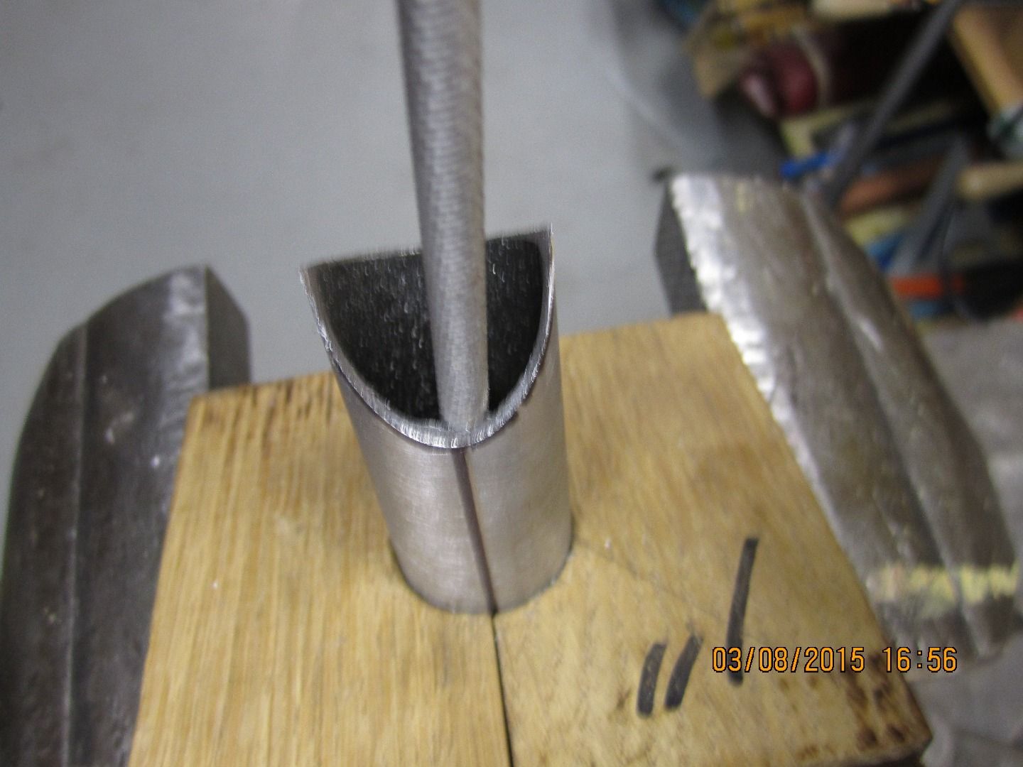 How to Miter (Cope) a Round Tube by Hand : 7 Steps (with Pictures ...