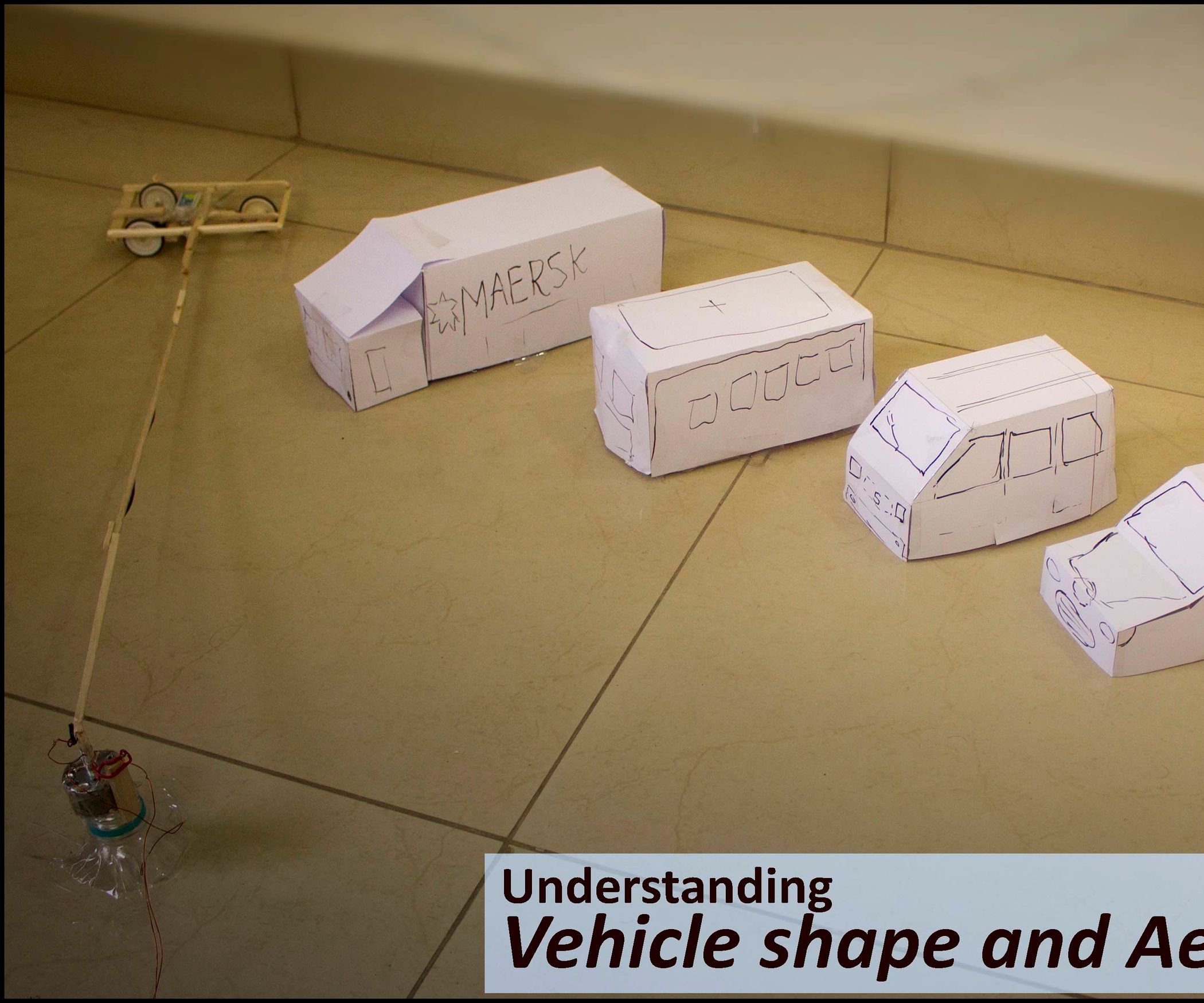 Making Various Paper Shapes Automotive Vehicle and Measuring Drag of It ...