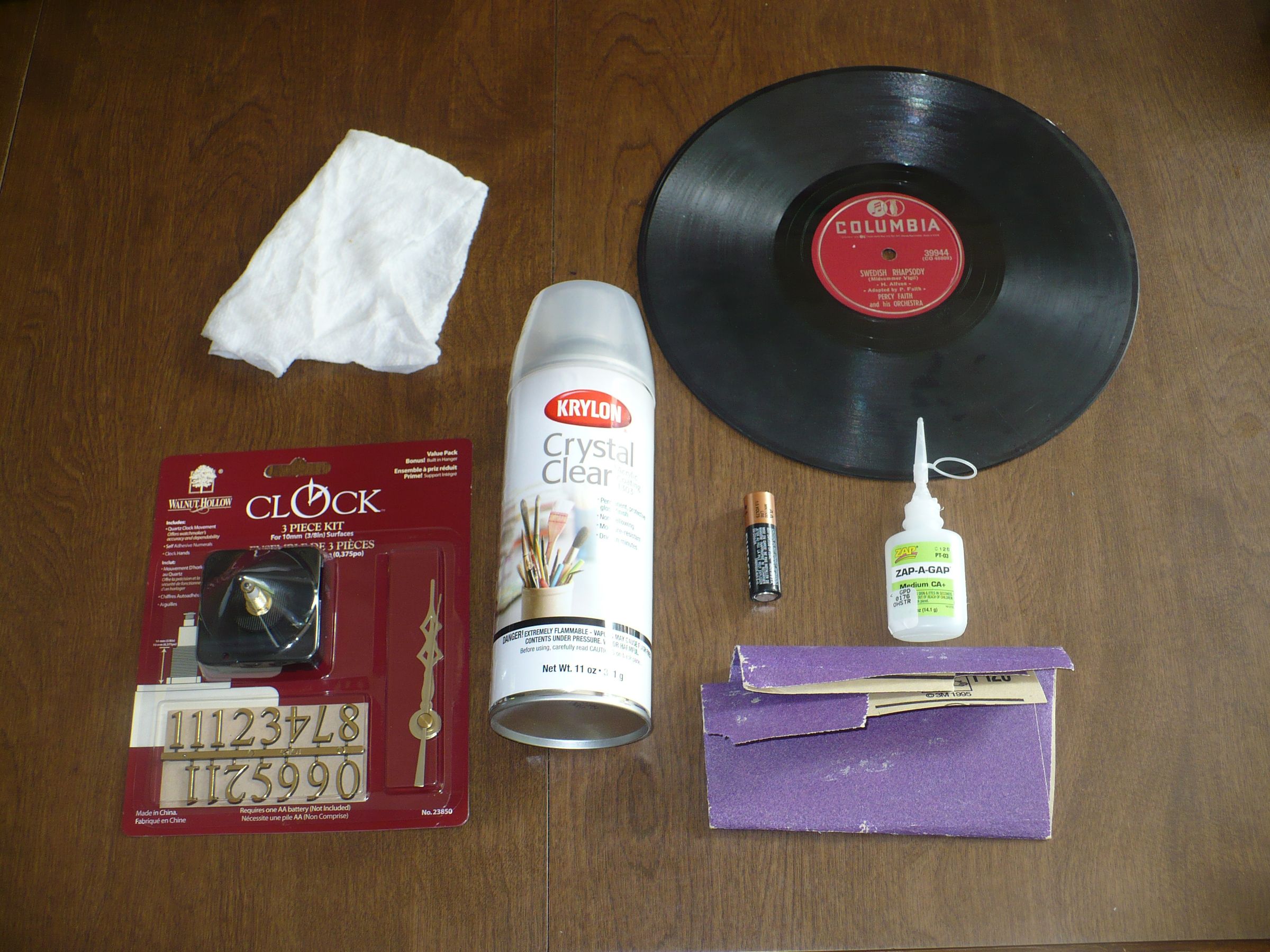 Record Clock : 6 Steps - Instructables