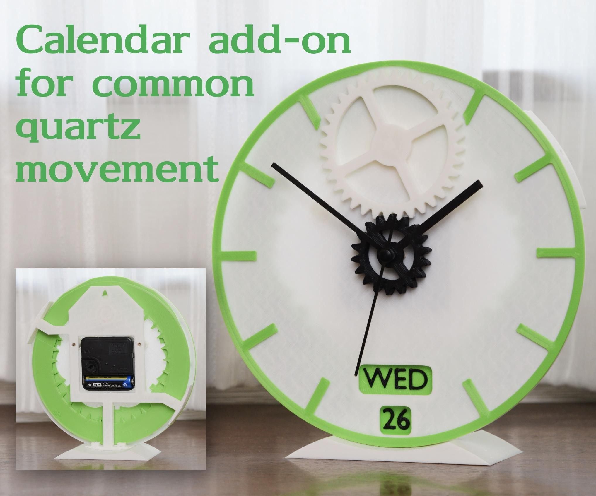 Calendar Add-on for Common Quartz Movement : 4 Steps (with Pictures ...