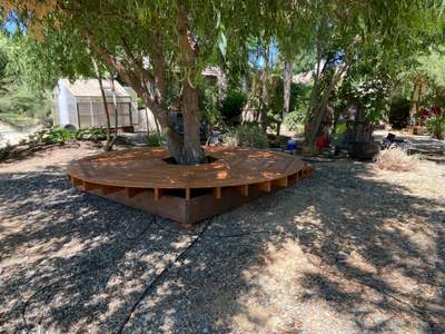 Freestanding Round Deck From Recycled Lumber : 12 Steps (with Pictures ...