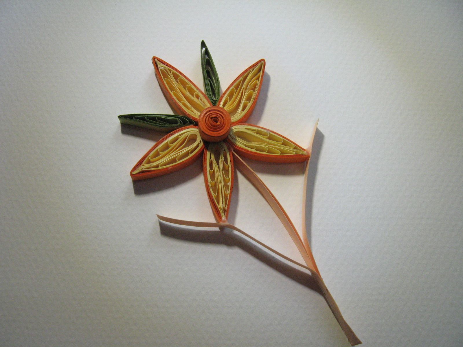 Quilling a Flower With Leaves and Stem : 8 Steps (with Pictures ...
