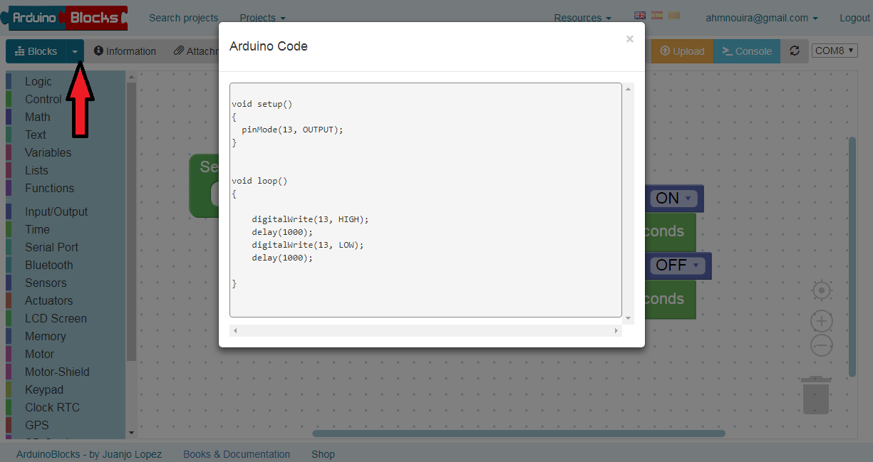 How to Use ArduinoBlocks : 6 Steps - Instructables