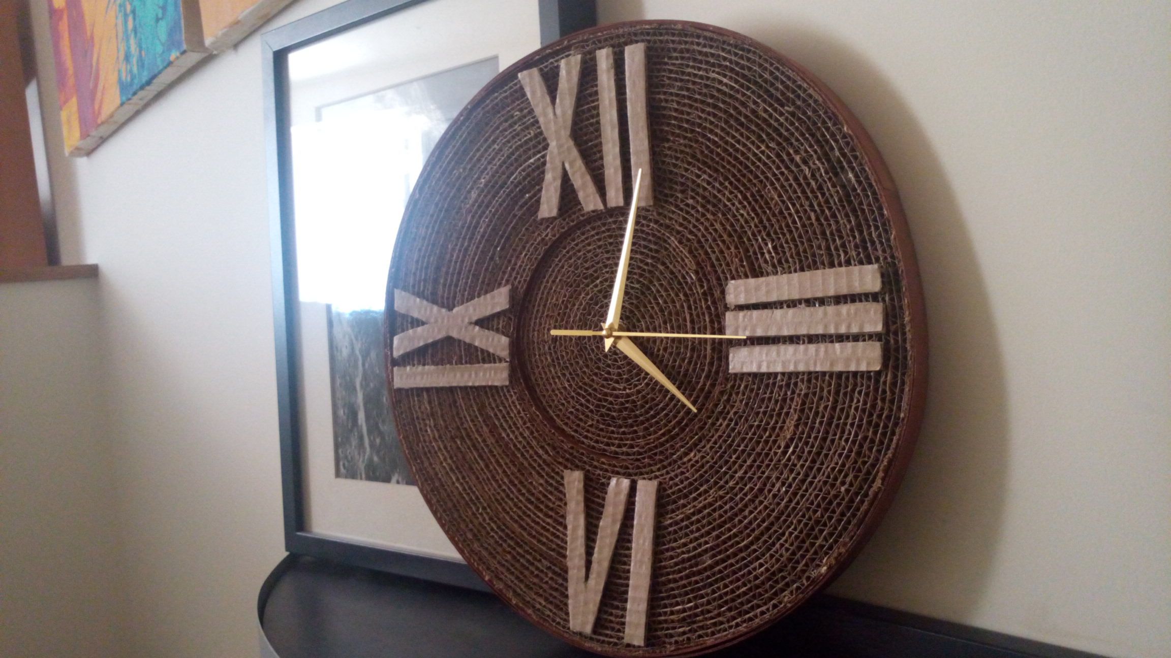 Cardboard Wall Clock : 12 Steps (with Pictures) - Instructables