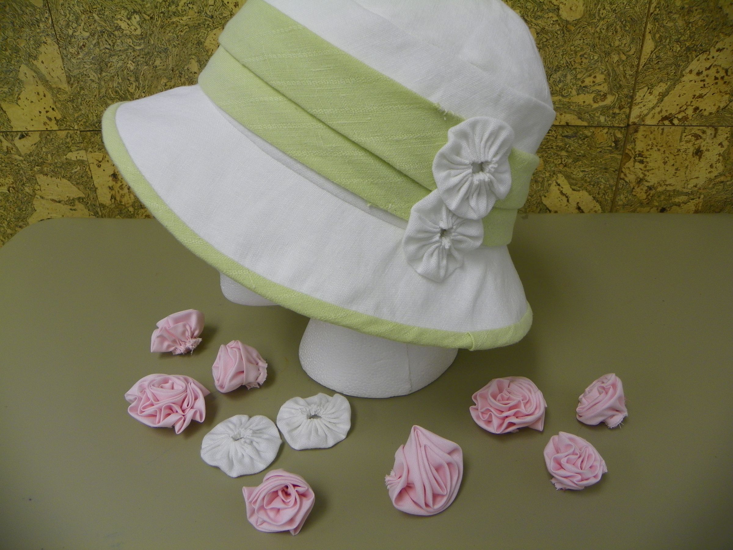 Linen Hat With Pink Roses : 13 Steps (with Pictures) - Instructables