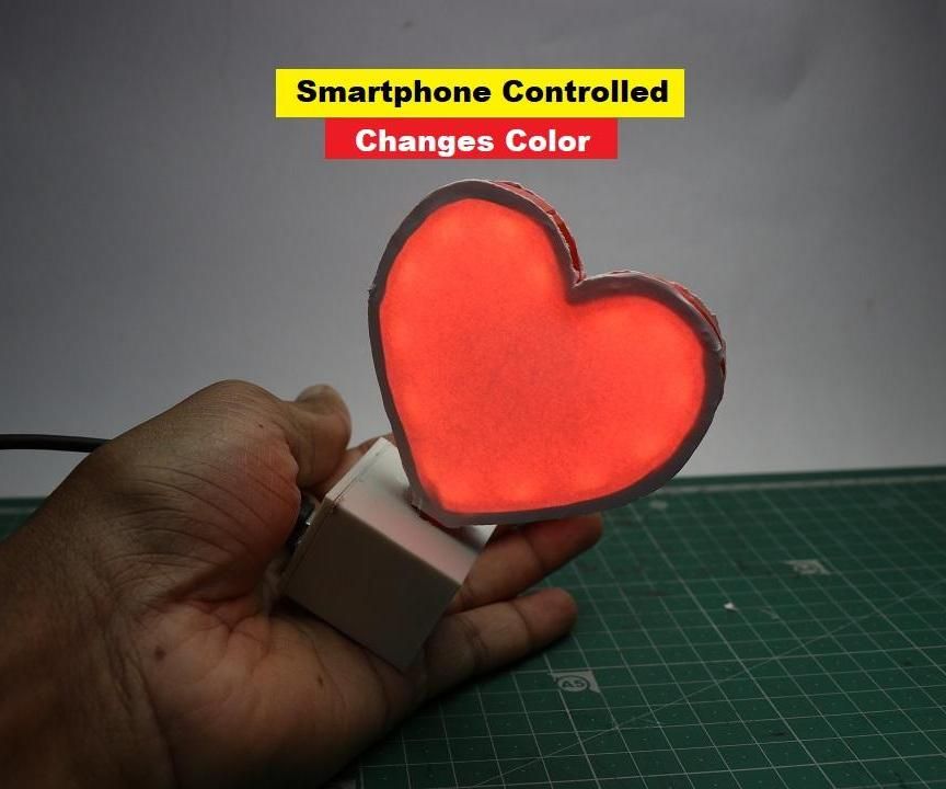 Make Heart LED Light for Valentines Day : 8 Steps (with Pictures ...