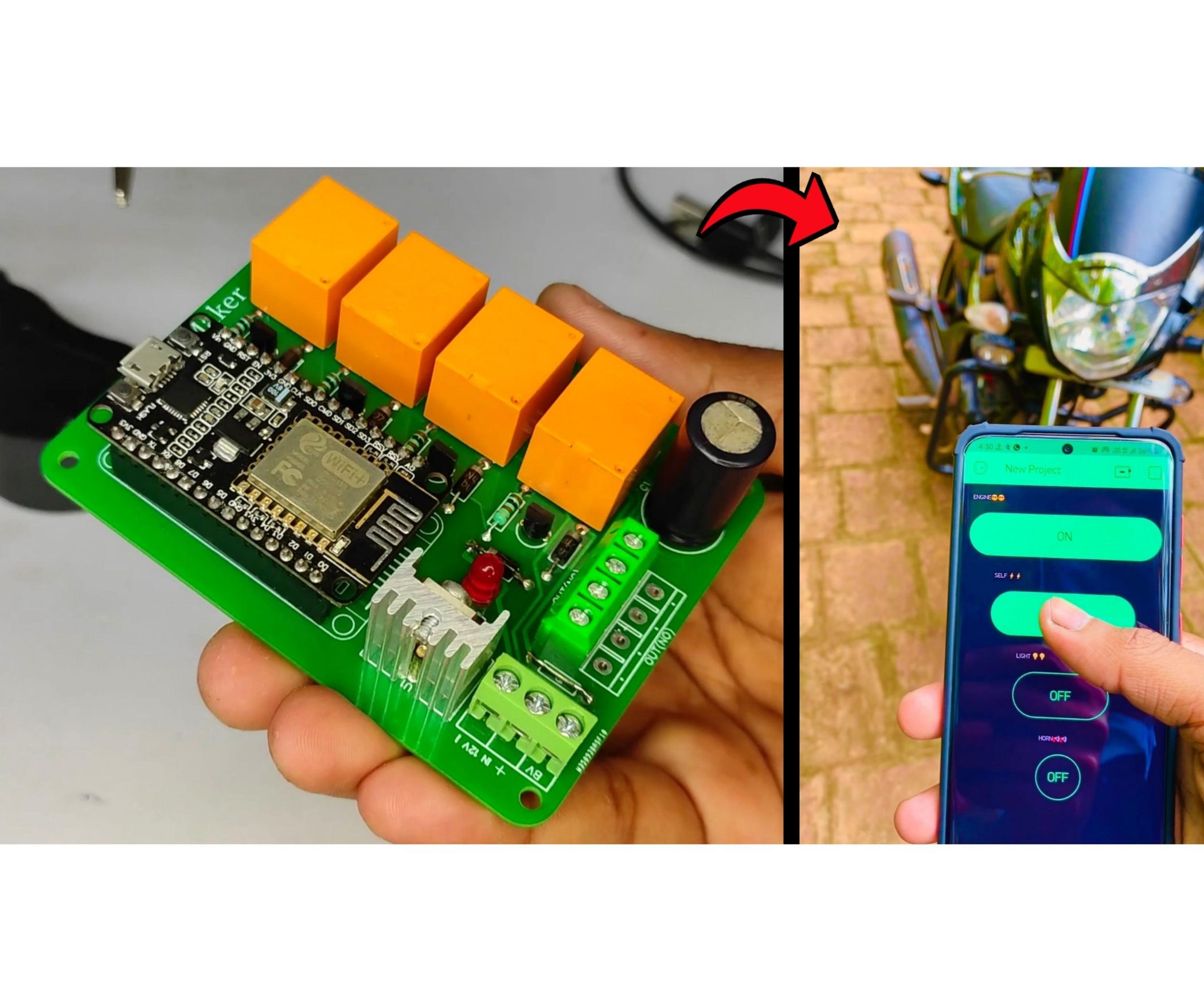 How to Control Bike/Scooty Using Your Smartphone : 12 Steps - Instructables