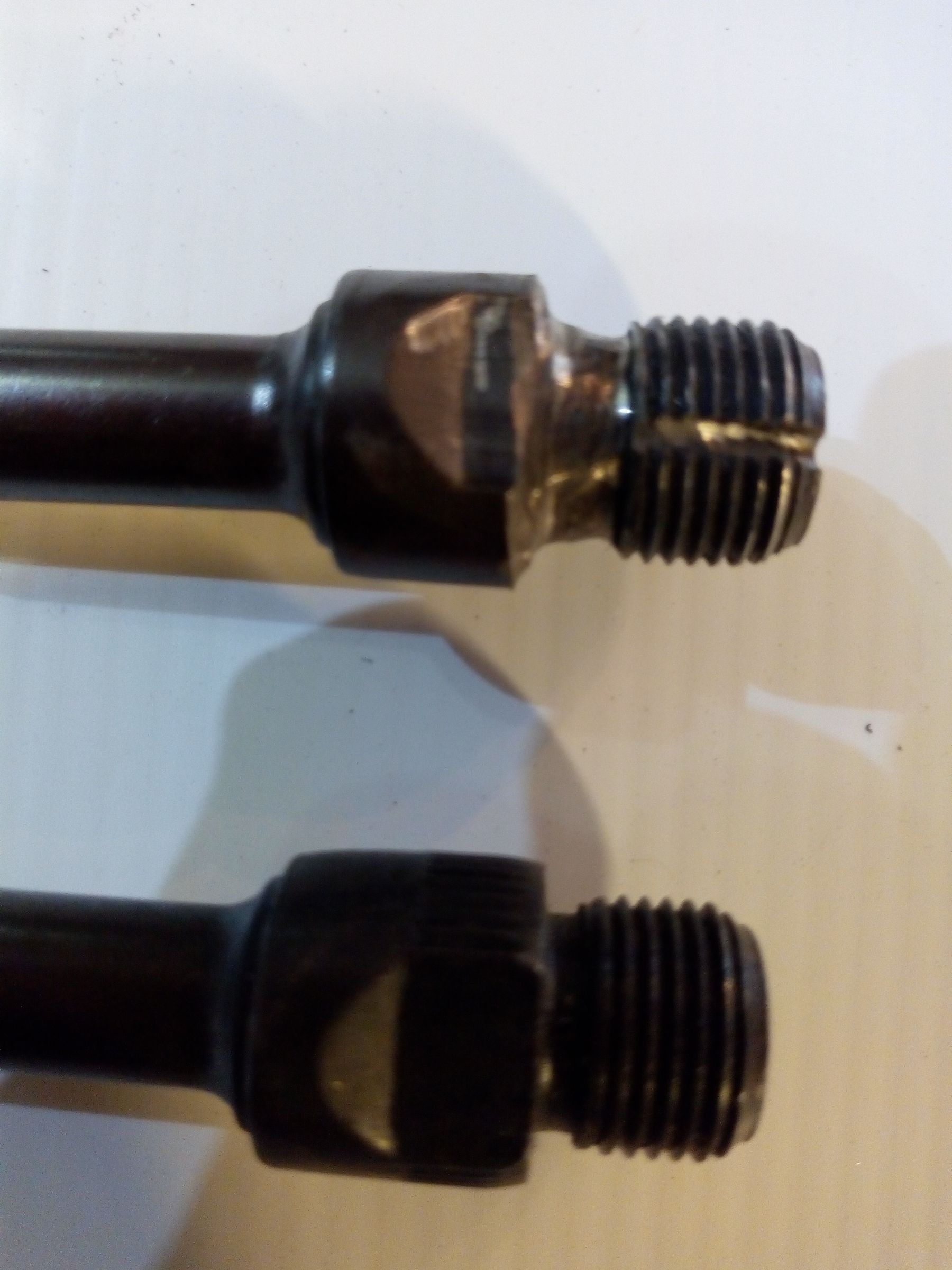 Unicycle Bicycle Cross Threaded Crank Thread Chaser : 4 Steps ...