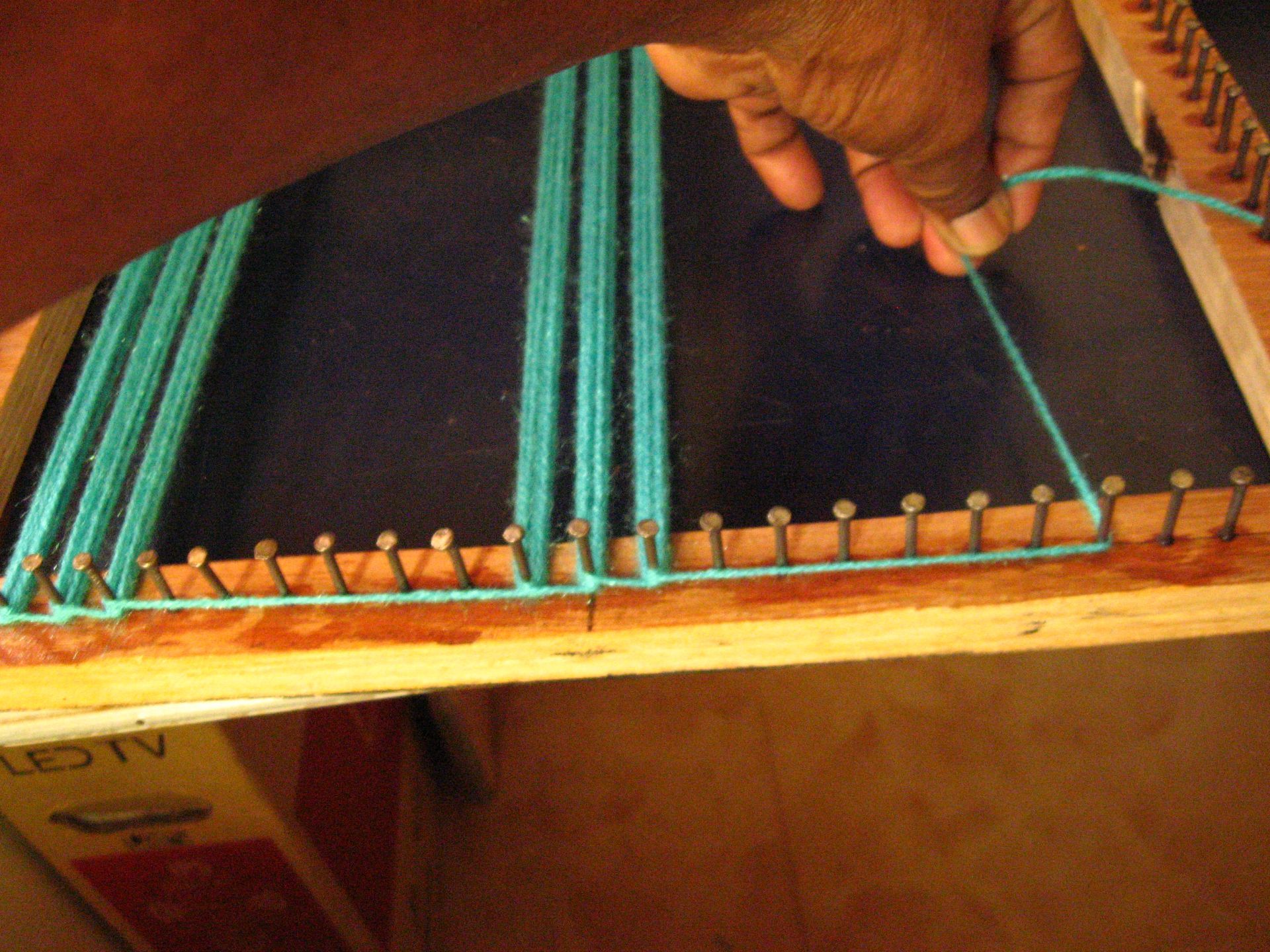 How to Weave a Small Table Mat With Home Made Loom : 13 Steps (with ...