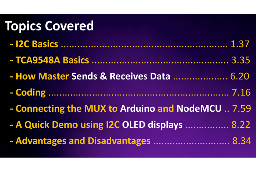 Tca9548a I2c Multiplexer Module With Arduino And Nodemcu Hacksterio