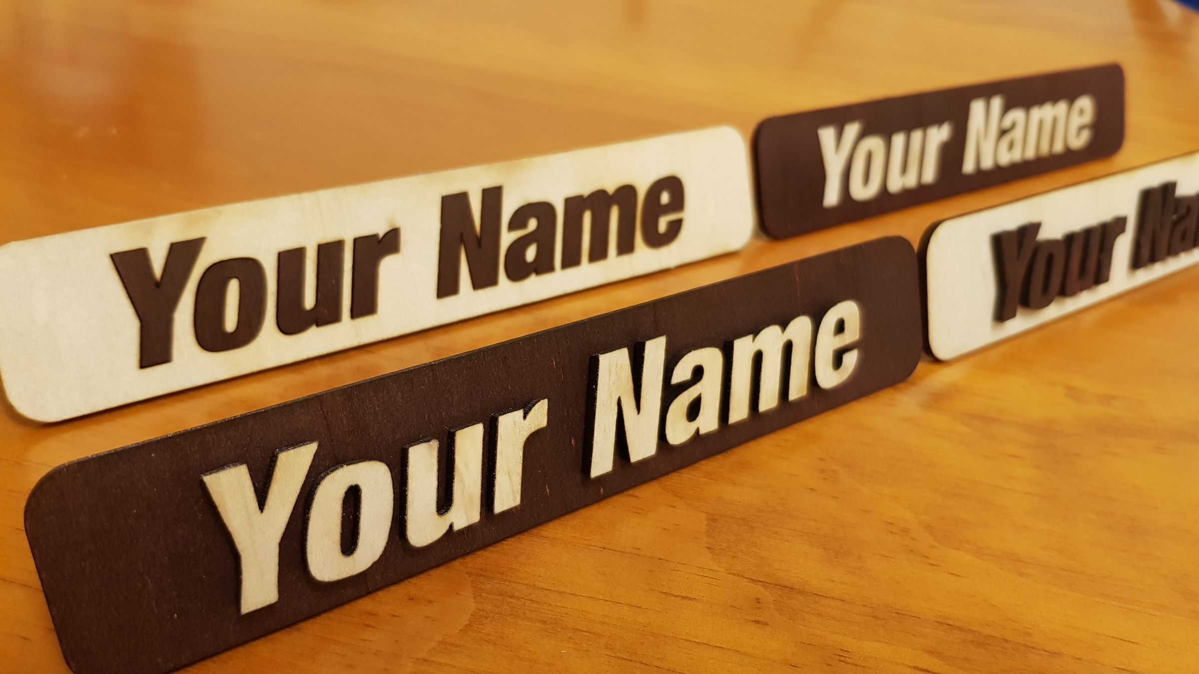 K40 Laser - How to Make Desk Name Plates : 5 Steps - Instructables