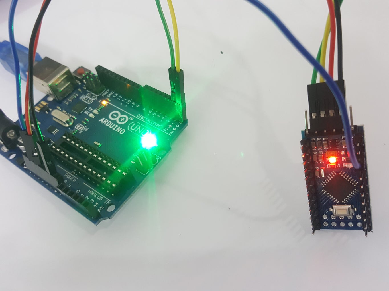 How To Upload Program Arduino Pro Mini 328p By Using Arduino Uno 6 Steps Instructables 9378