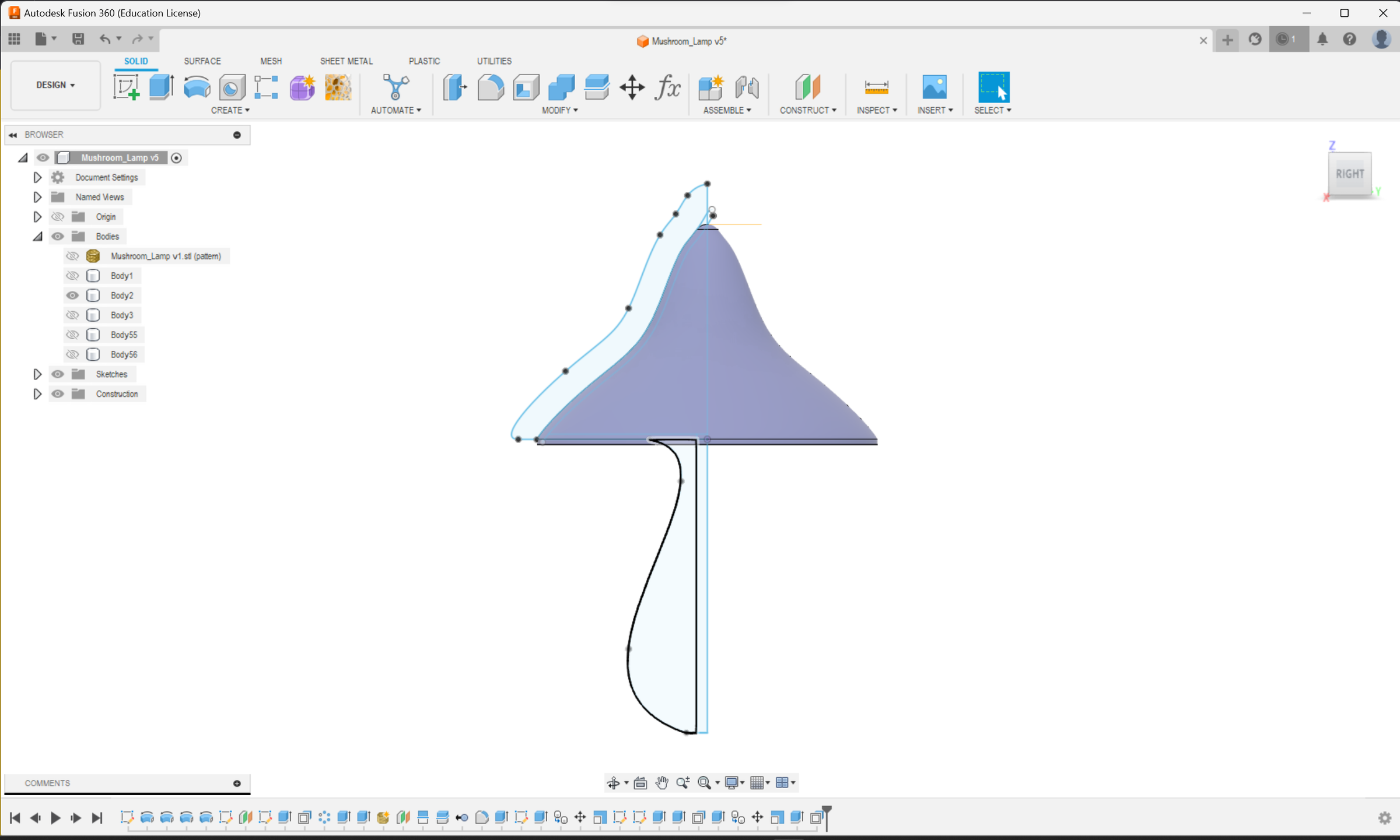 Rainbow Voronoi Mushroom: a WiFi Controlled Glow in the Dark Night ...