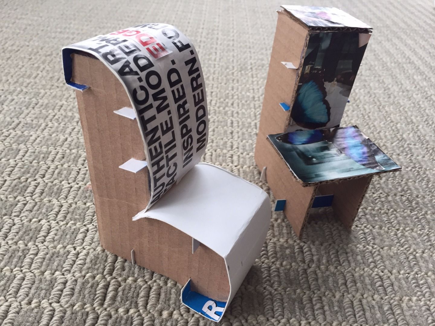 Miniature Cardboard Chairs for a Dollhouse : 9 Steps - Instructables