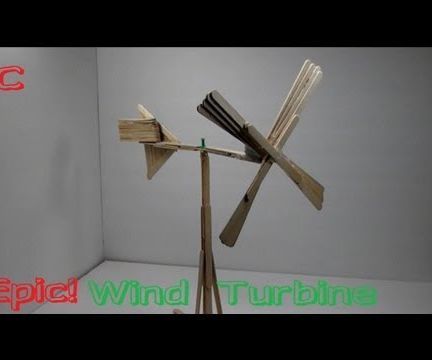 How to Make a Wind Turbine Out of Popsicle Sticks - Instructables