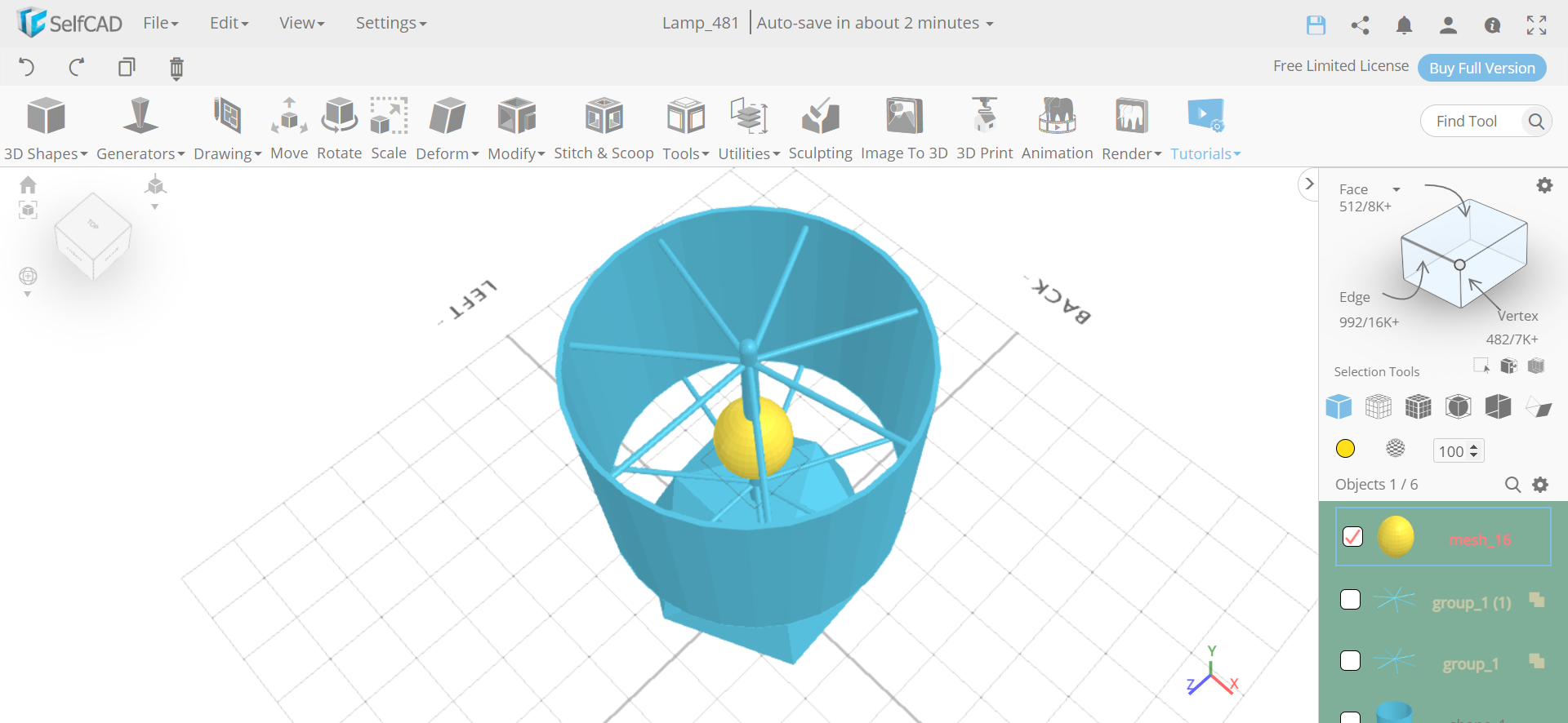 HOW TO CREATE a 3D LAMP USING 3D MODELING SOFTWARE : 8 Steps ...