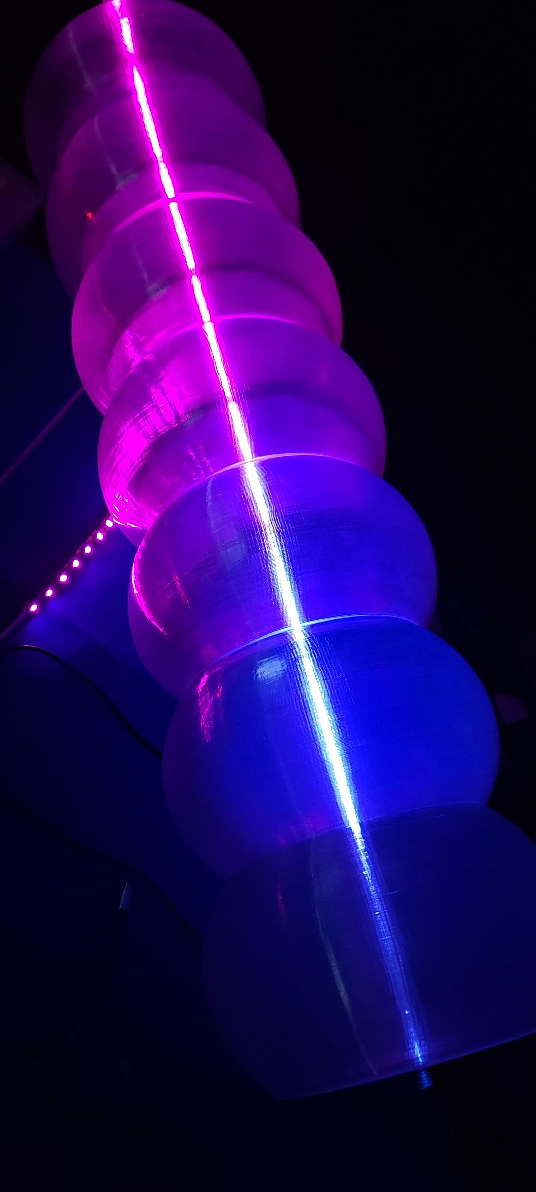 Full Size 3D Printed LED Floor Lamp - the Laser Core Floor Lamp (Fusion ...