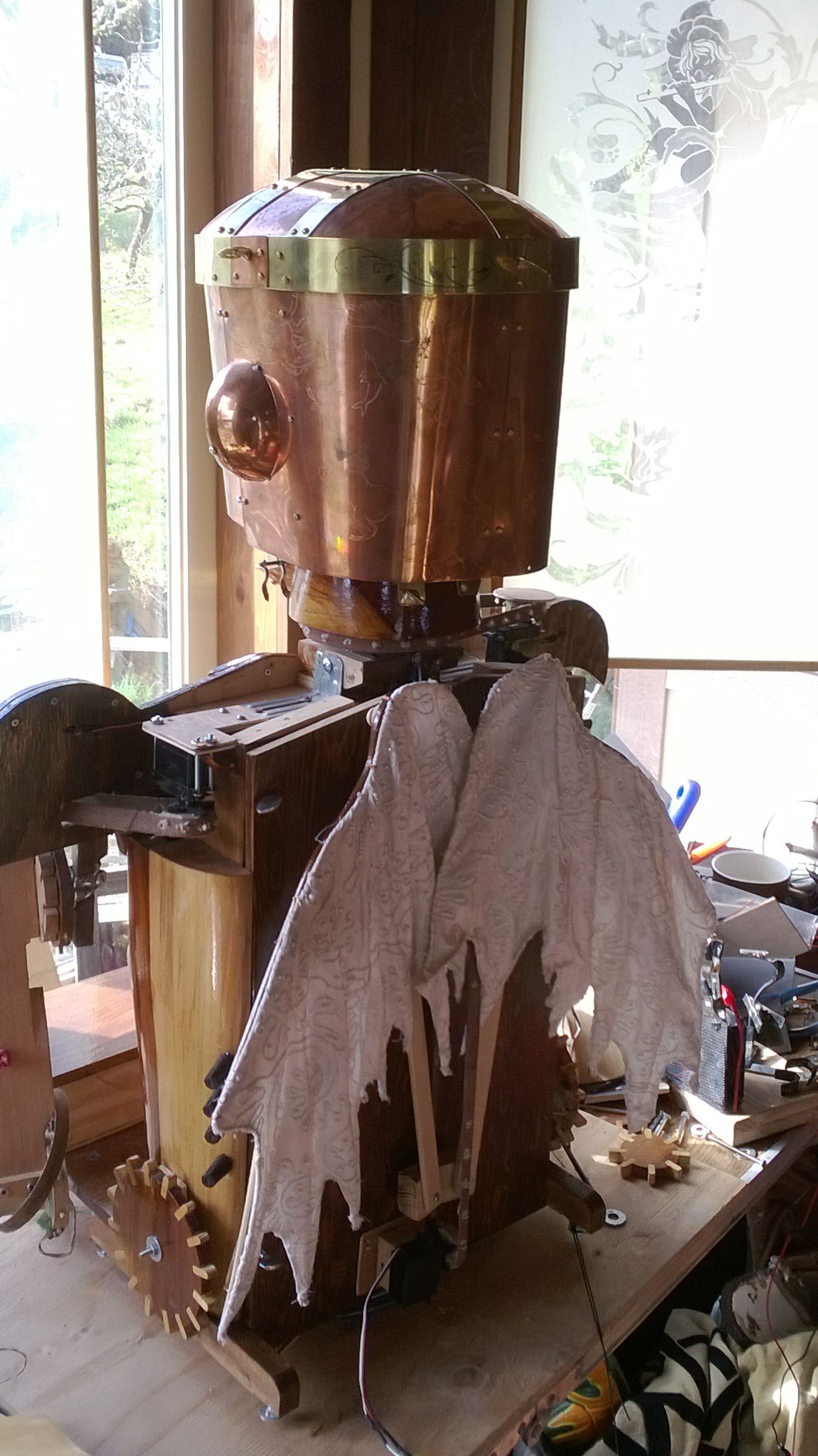 Steampunk Style Demi-droid EZ-Robot Controlled - Instructables