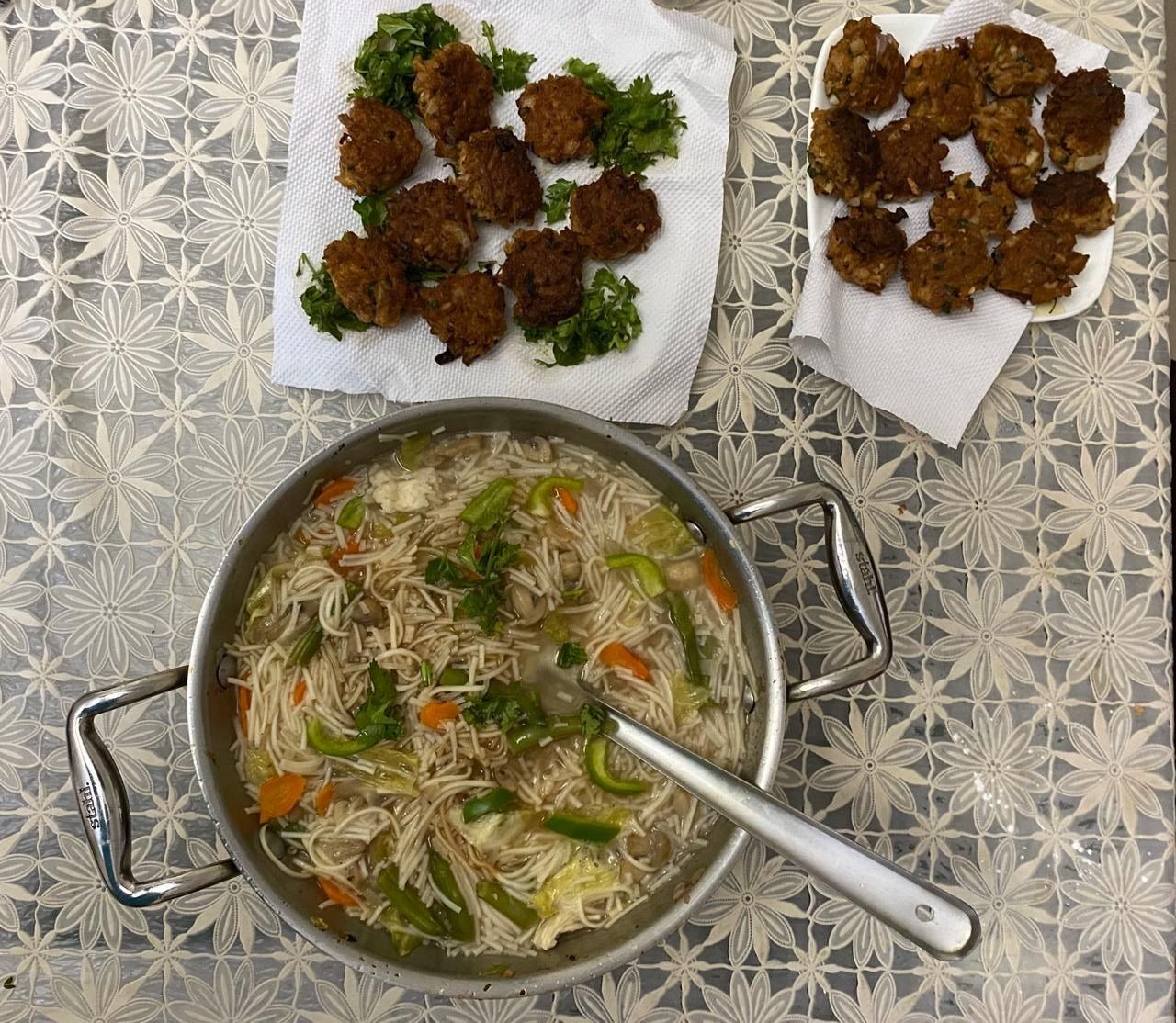 Oriental Style Meatballs (Without Meat)with Soupy Noodles : 5 Steps ...