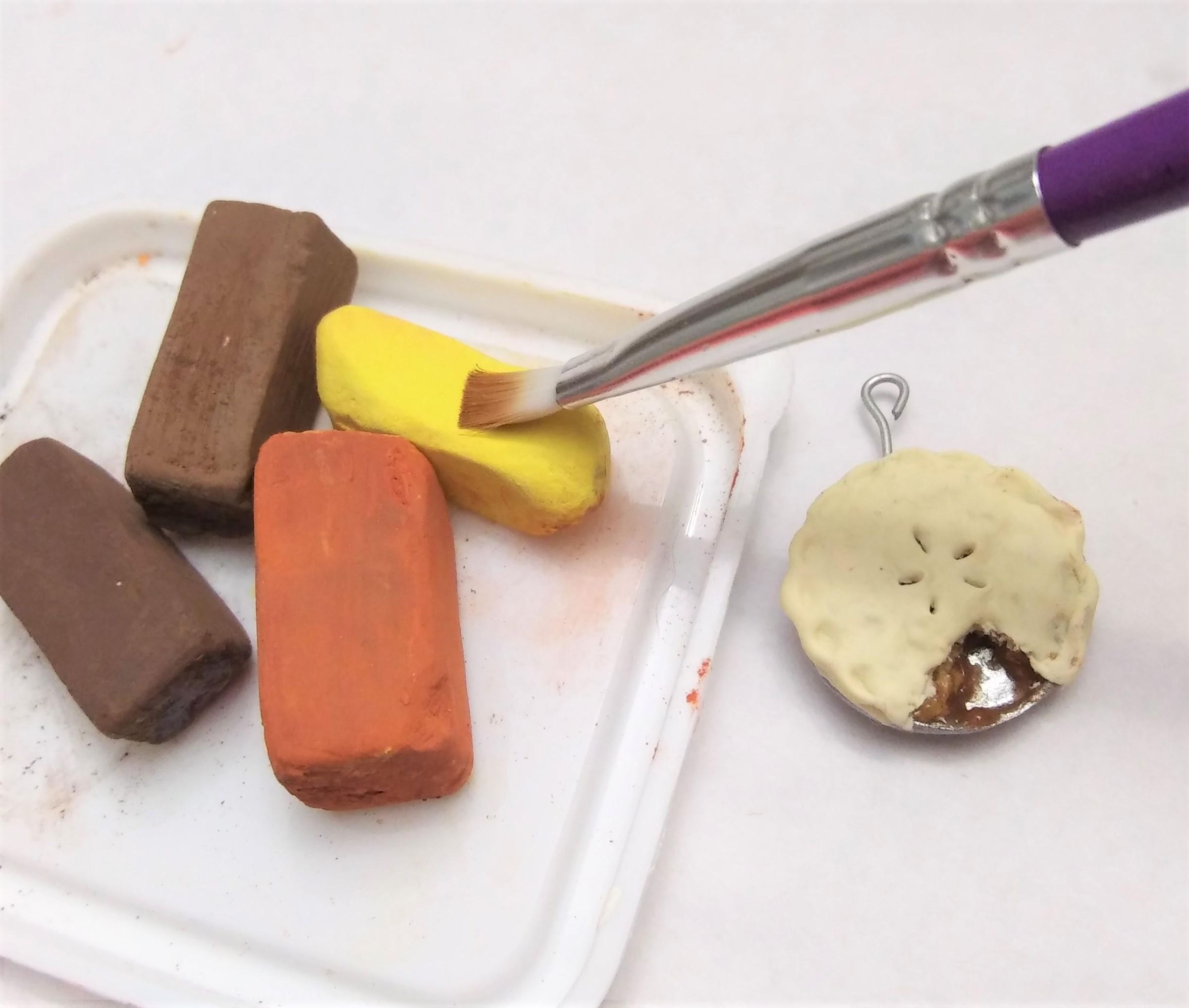 Pie Charms From Clay: Earrings, Necklace, Etc. : 12 Steps (with ...