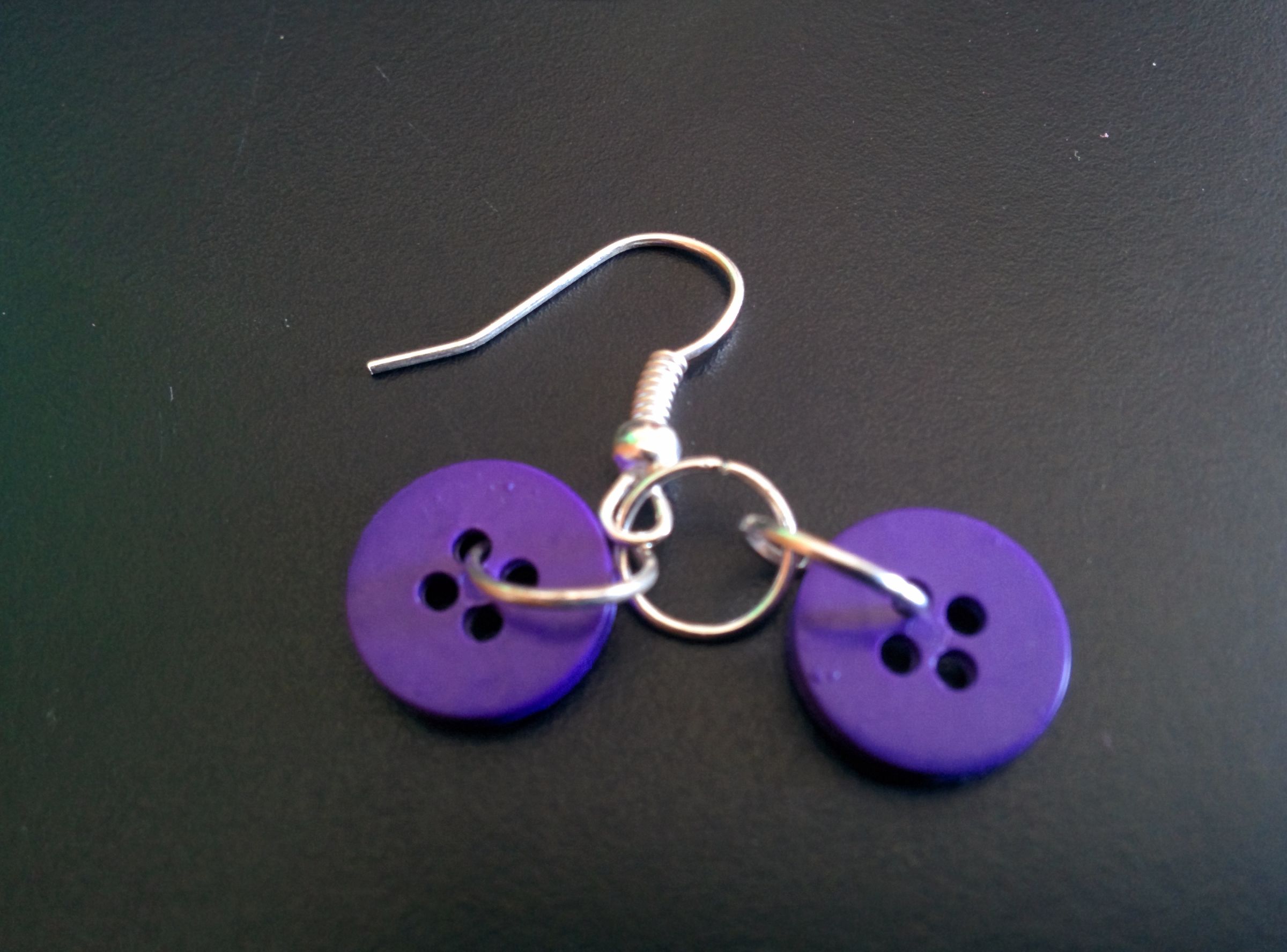 How to Make Rainbow Button Cluster Earrings Easily : 4 Steps (with ...