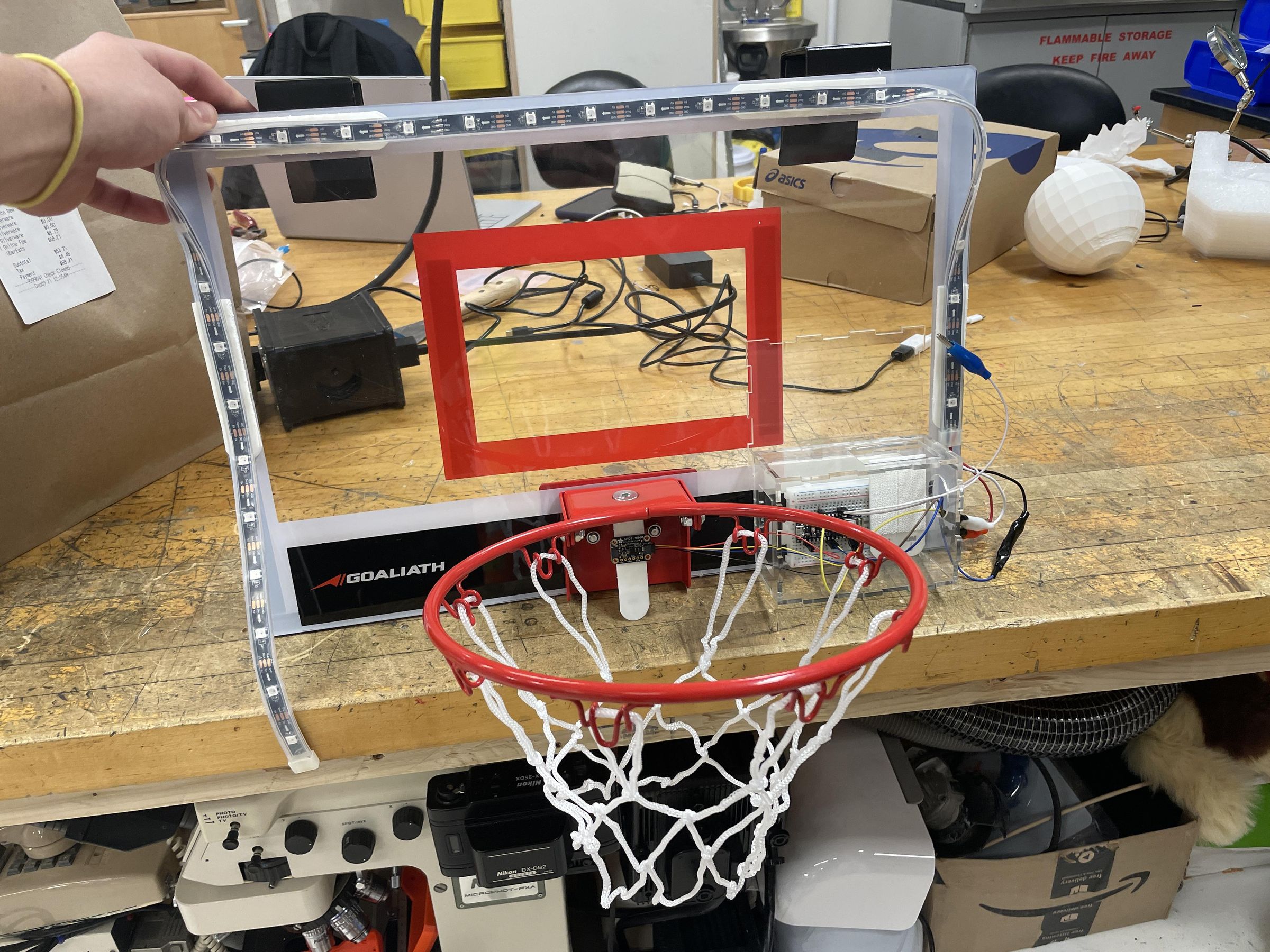 Arduino Mini Arcade Basketball Hoop - Final Project : 3 Steps ...