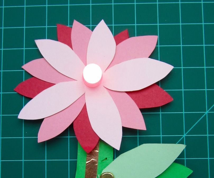 Paper Flower With LED and Conductive Tape : 5 Steps (with Pictures ...