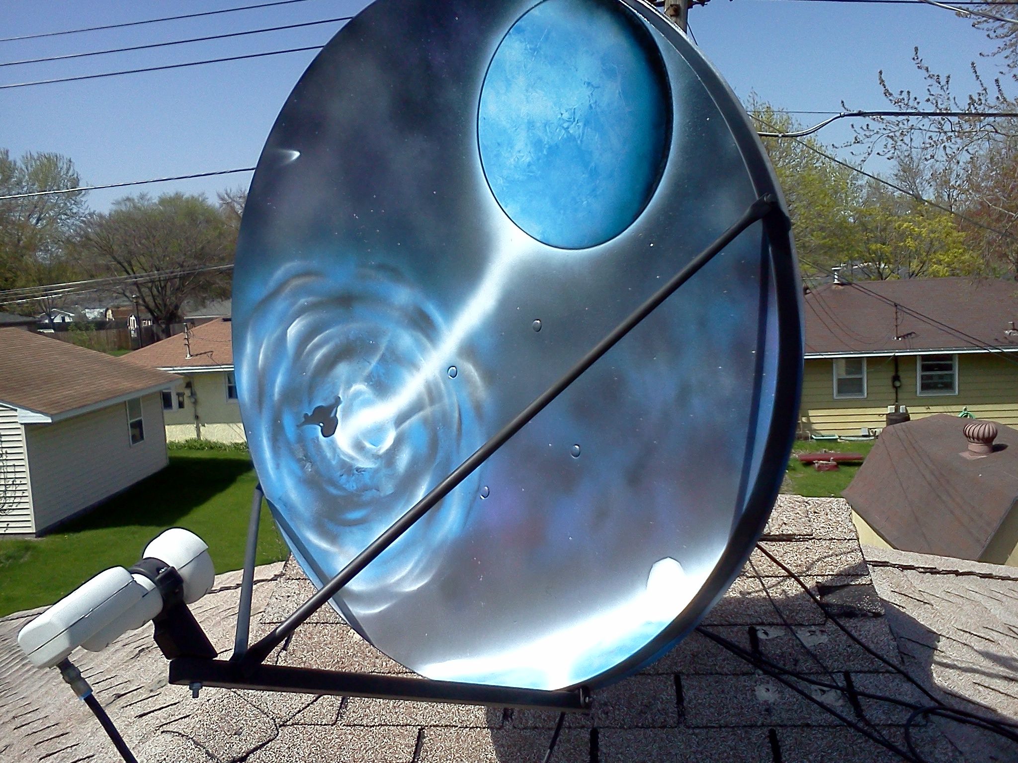 Painted Satellite Dish - Instructables