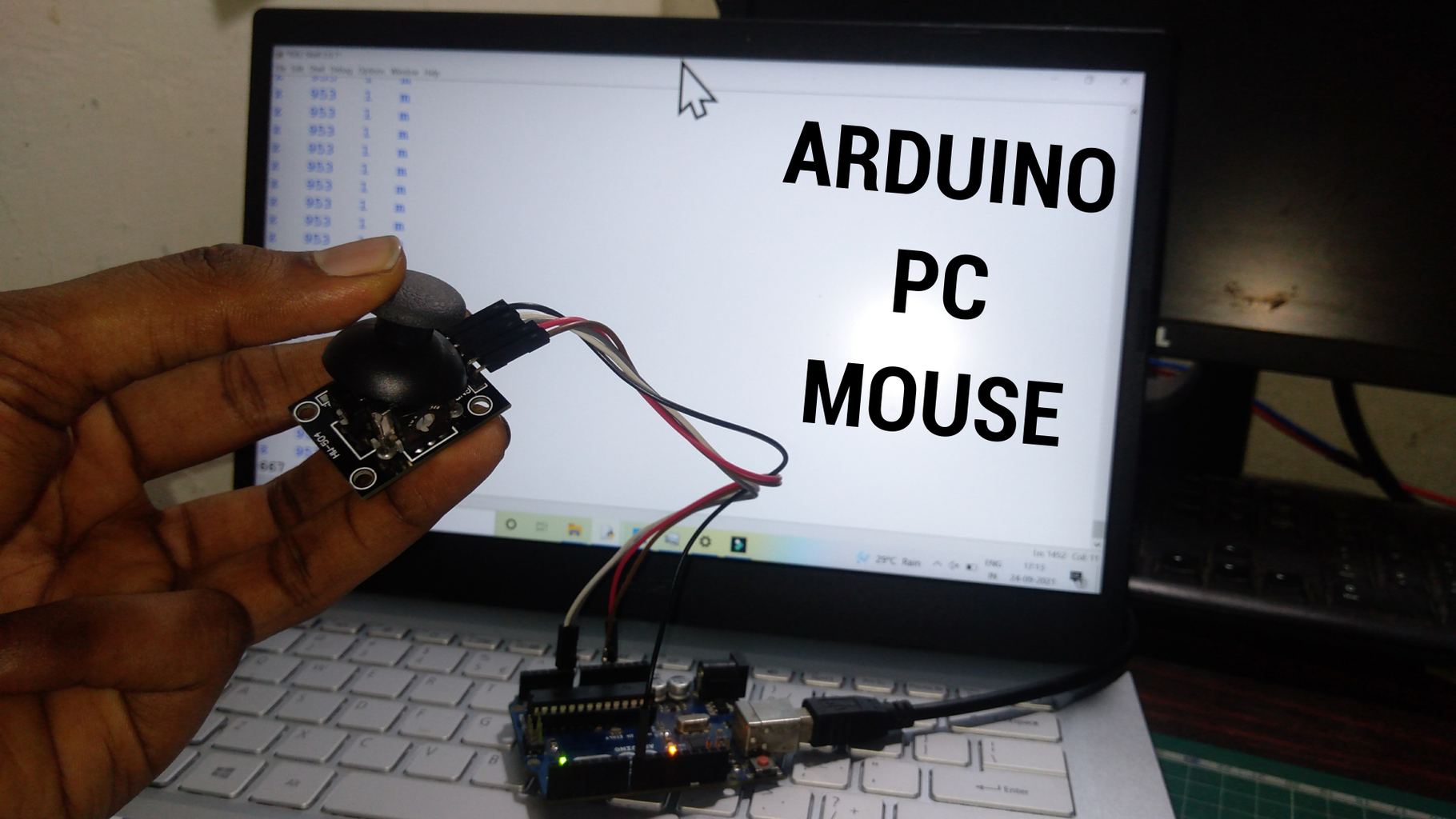 Joystick Controlled Pc Mouse Using Arduino Uno 5 Steps Instructables